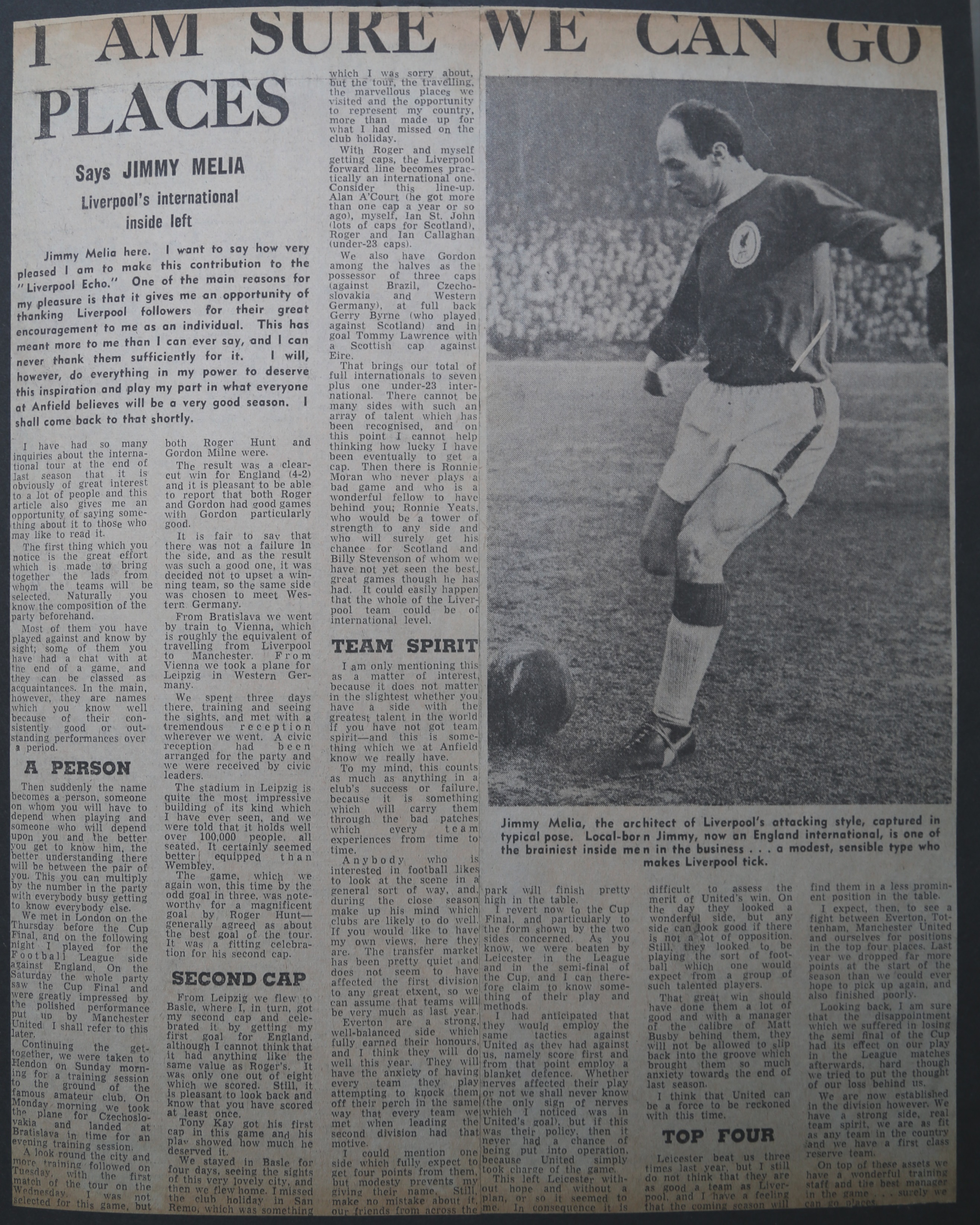 Liverpool career stats for Jimmy Melia - LFChistory - Stats galore for ...