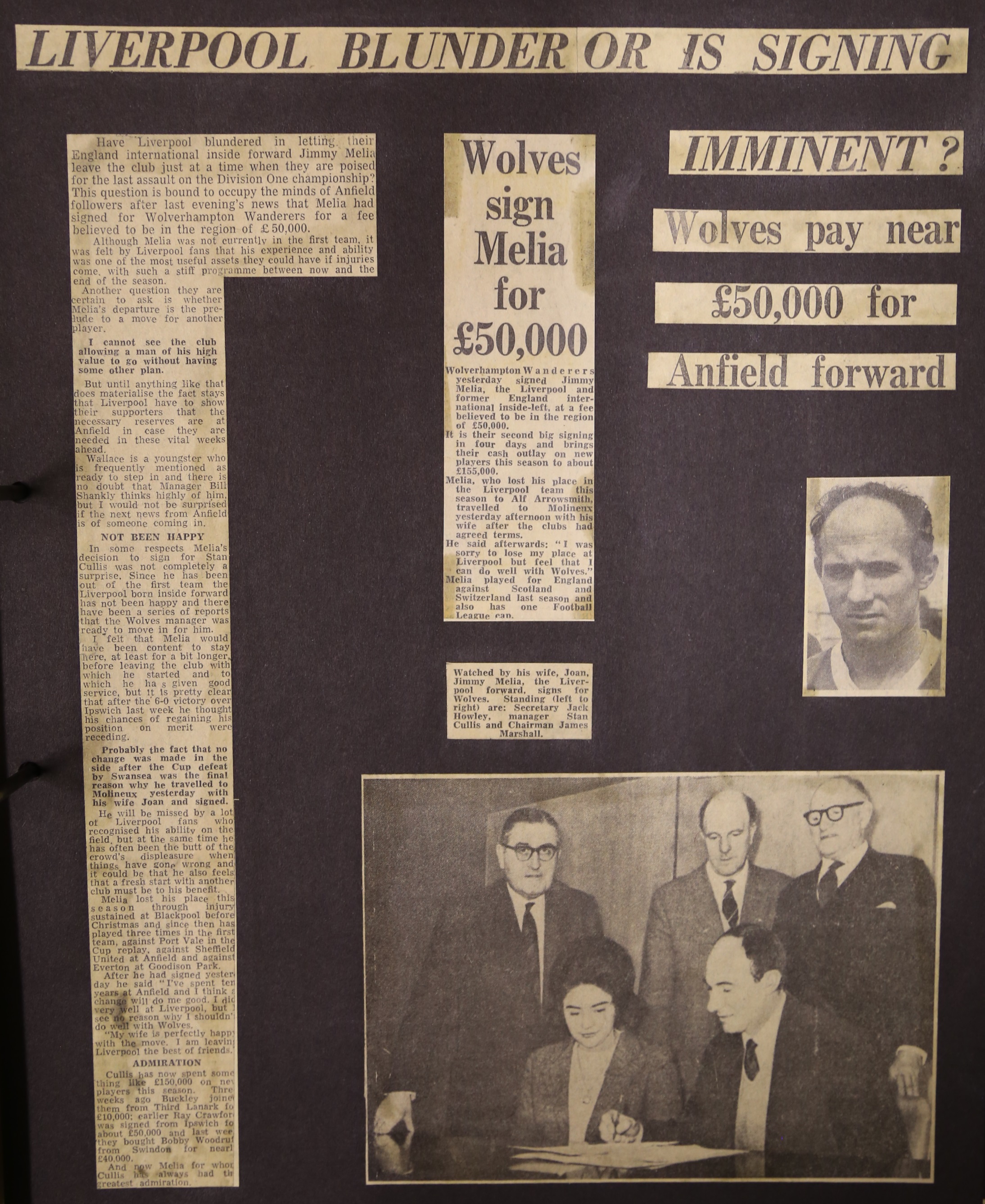 Liverpool career stats for Jimmy Melia - LFChistory - Stats galore for ...