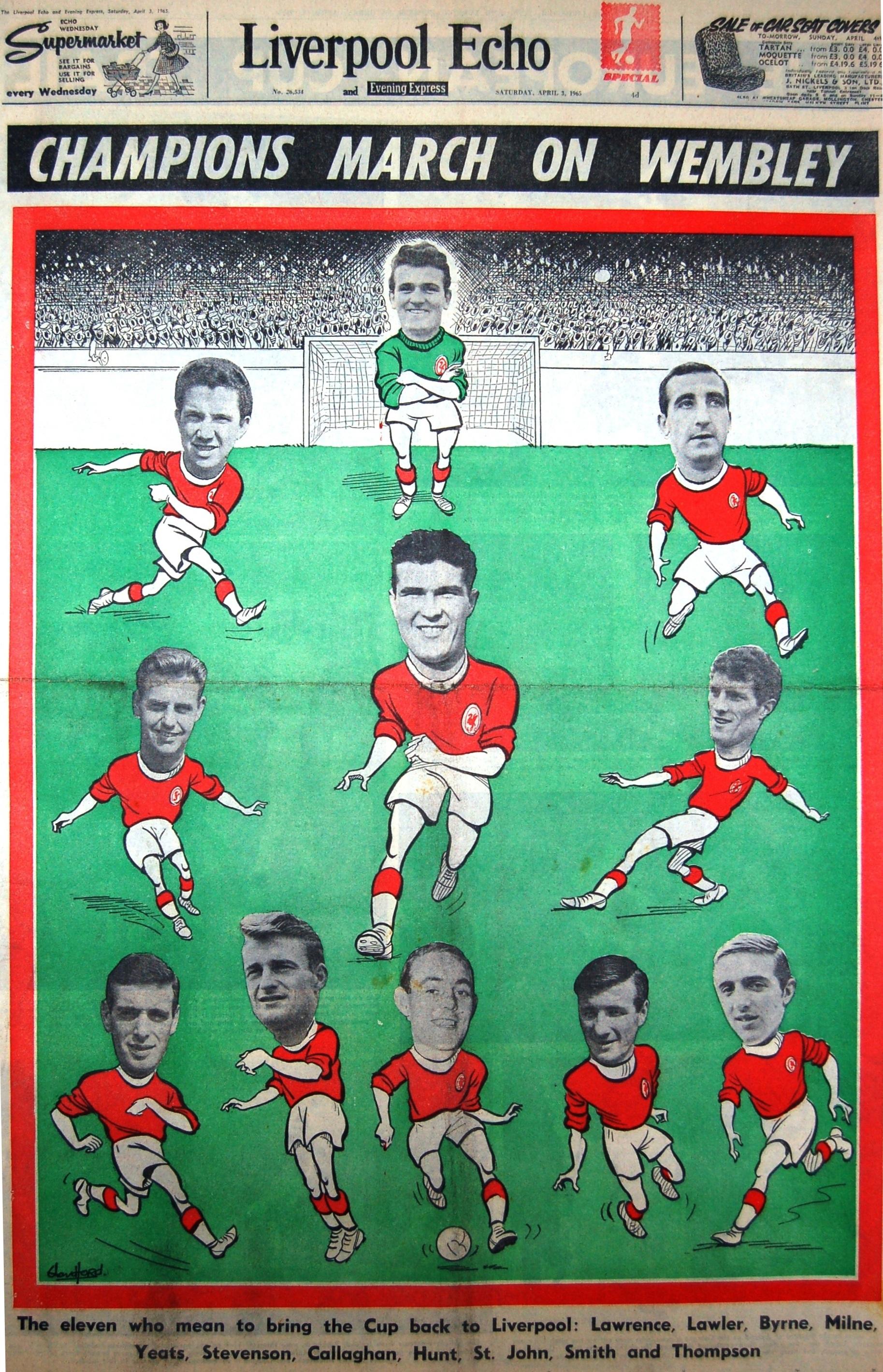 Matchdetails from Liverpool - Chelsea played on Saturday 27 March 1965 ...