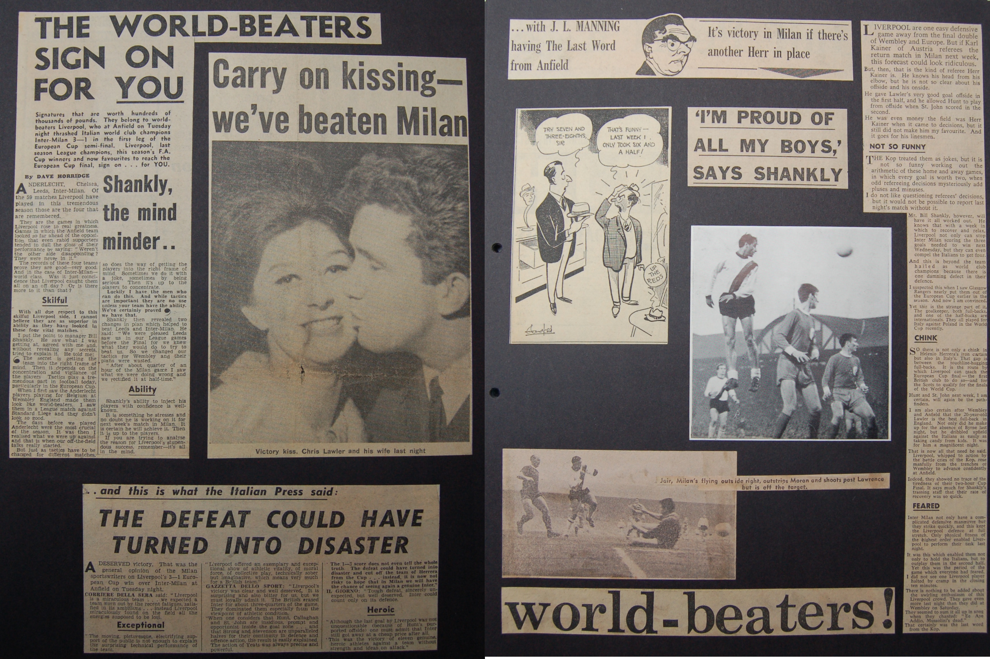 Matchdetails from Liverpool - Inter Milan played on Tuesday 4 May 1965 ...