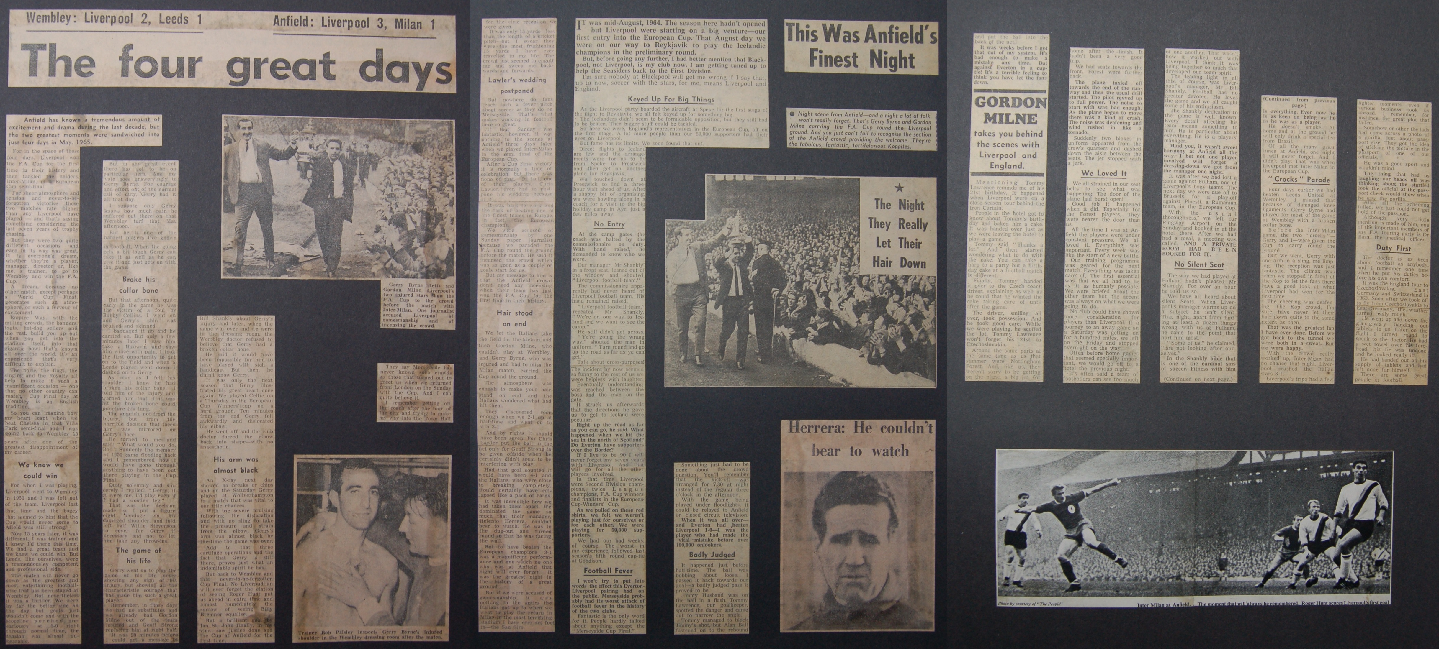 Matchdetails from Liverpool - Inter Milan played on Tuesday 4 May 1965 ...