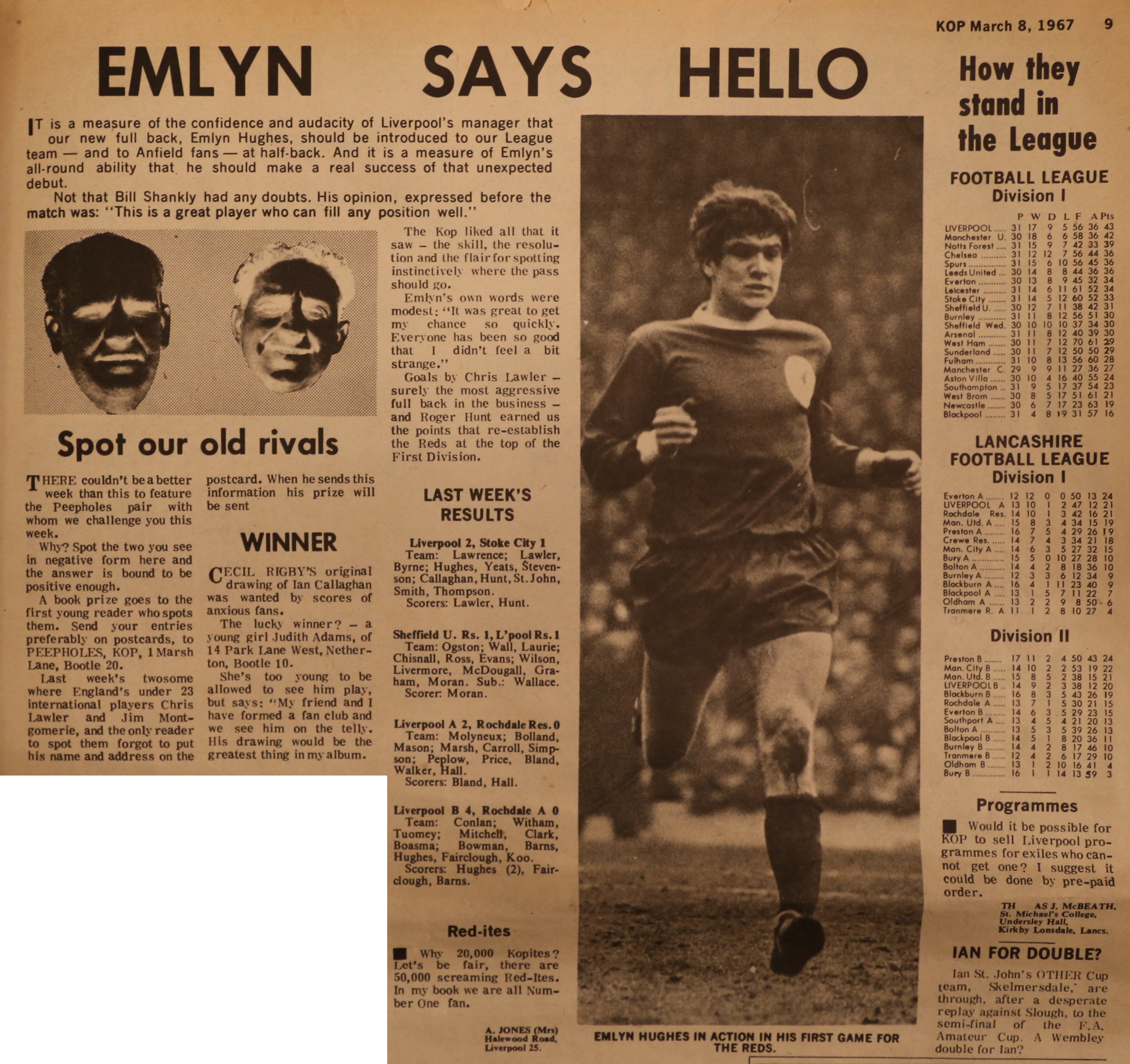 Liverpool career stats for Emlyn Hughes - LFChistory - Stats galore for ...
