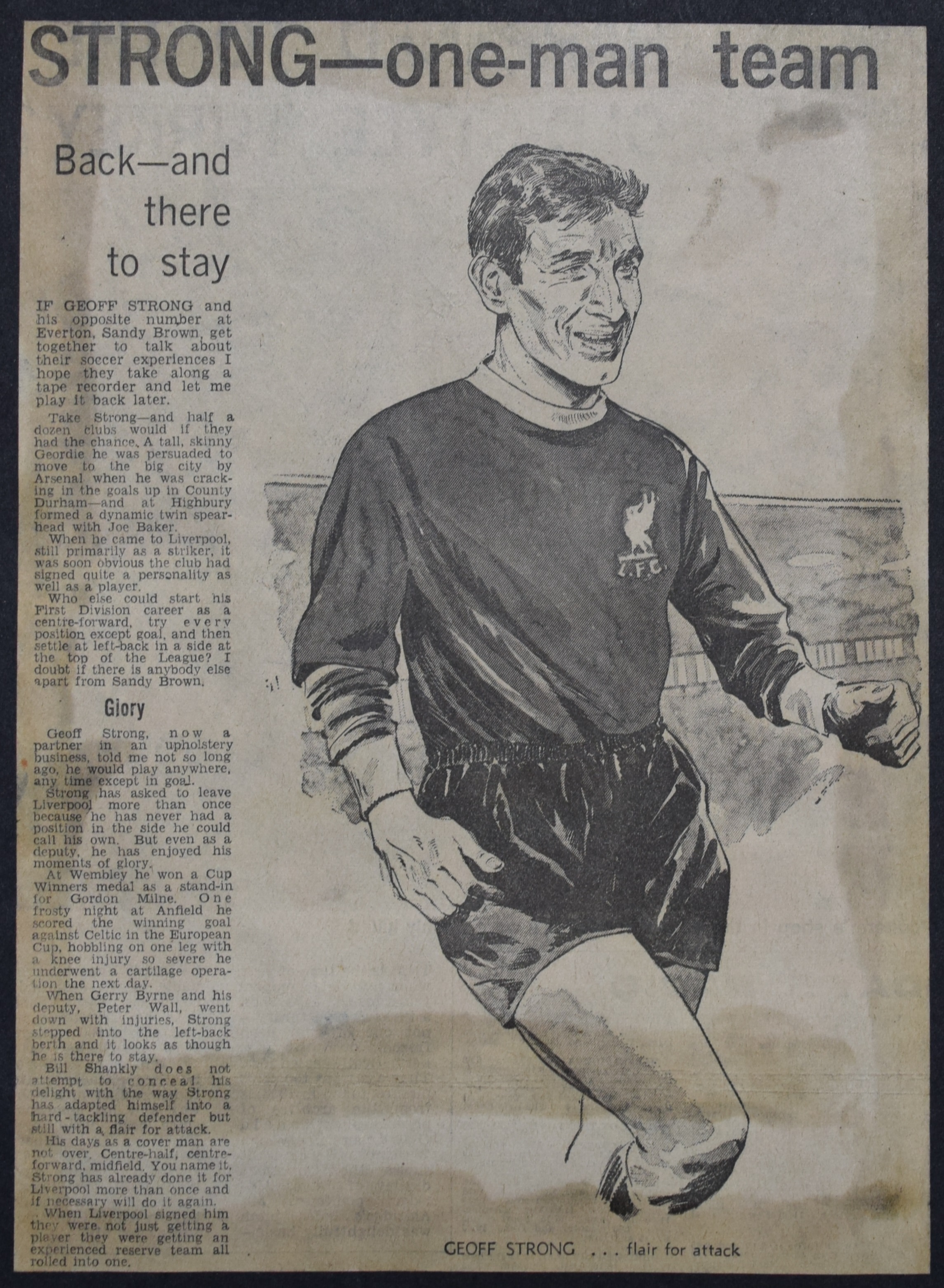 Liverpool career stats for Geoff Strong - LFChistory - Stats galore for ...