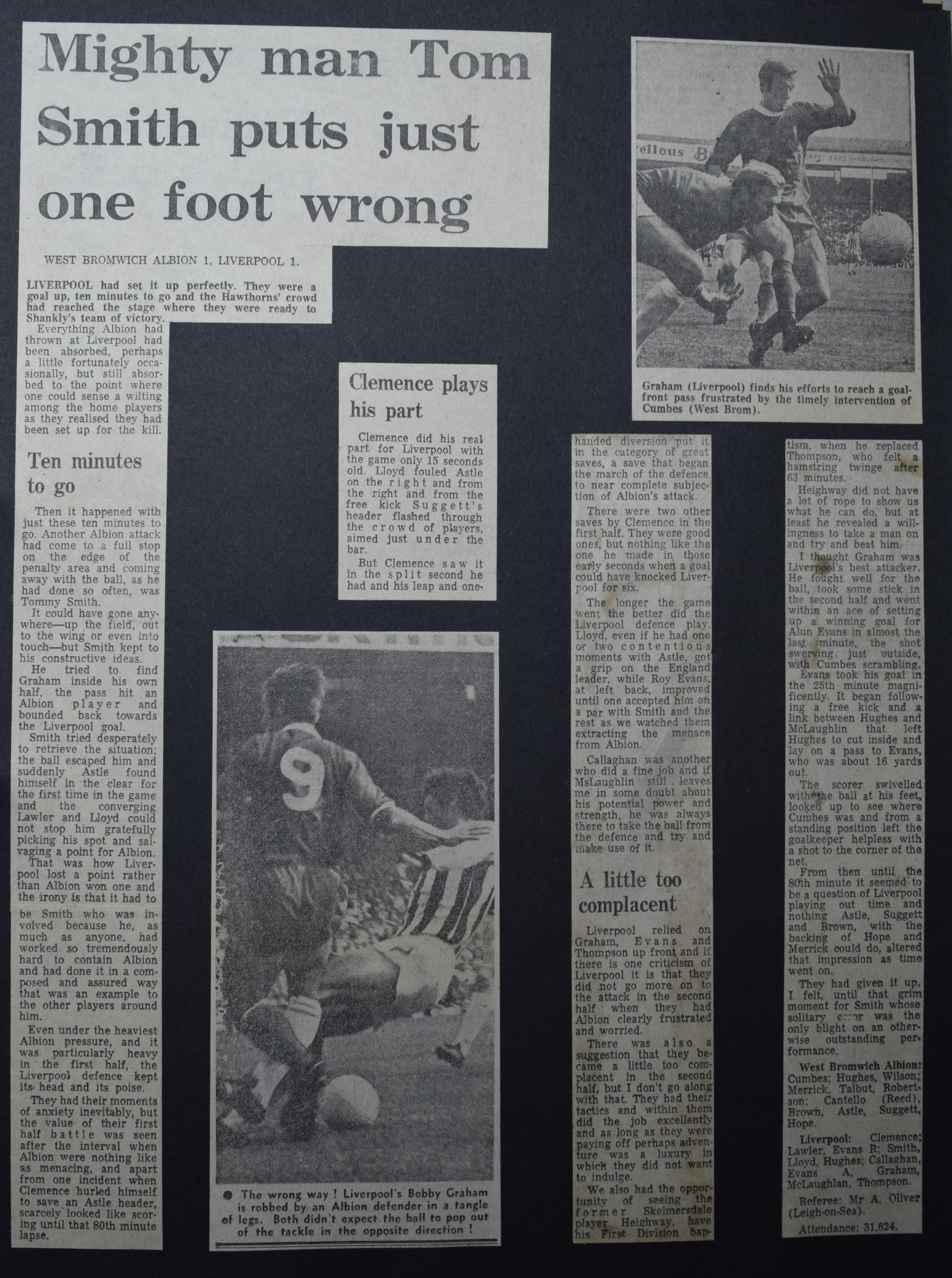 Liverpool career stats for Tommy Smith - LFChistory - Stats galore for ...