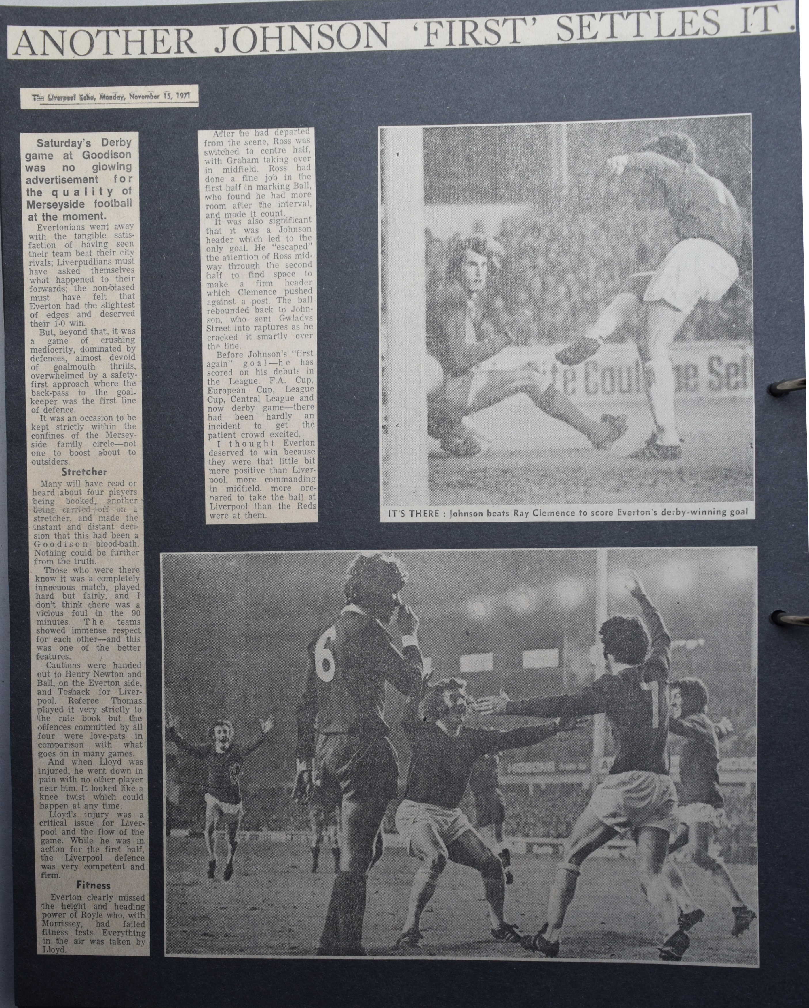 Liverpool career stats for David Johnson - LFChistory - Stats galore ...