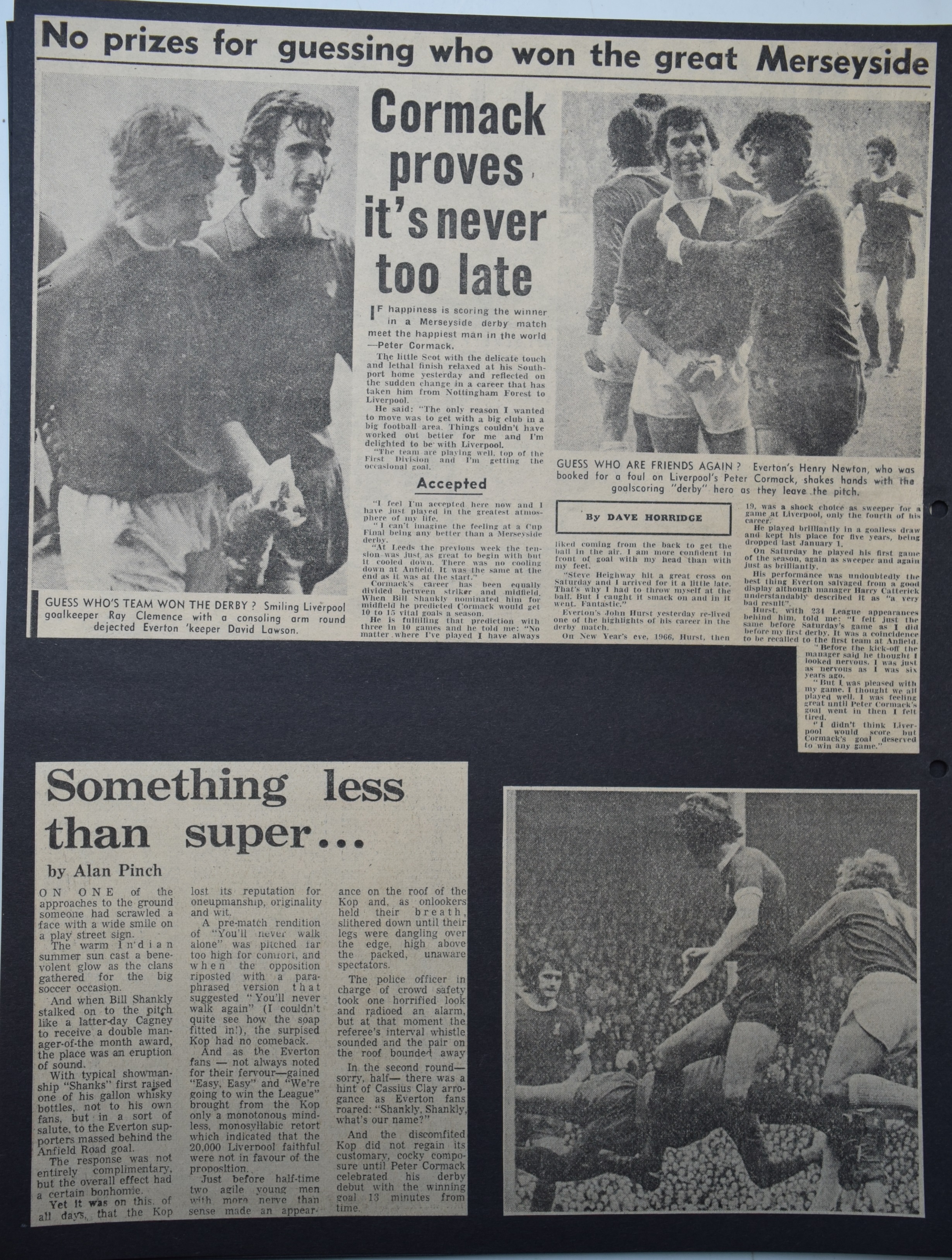 Liverpool career stats for Peter Cormack - LFChistory - Stats galore ...