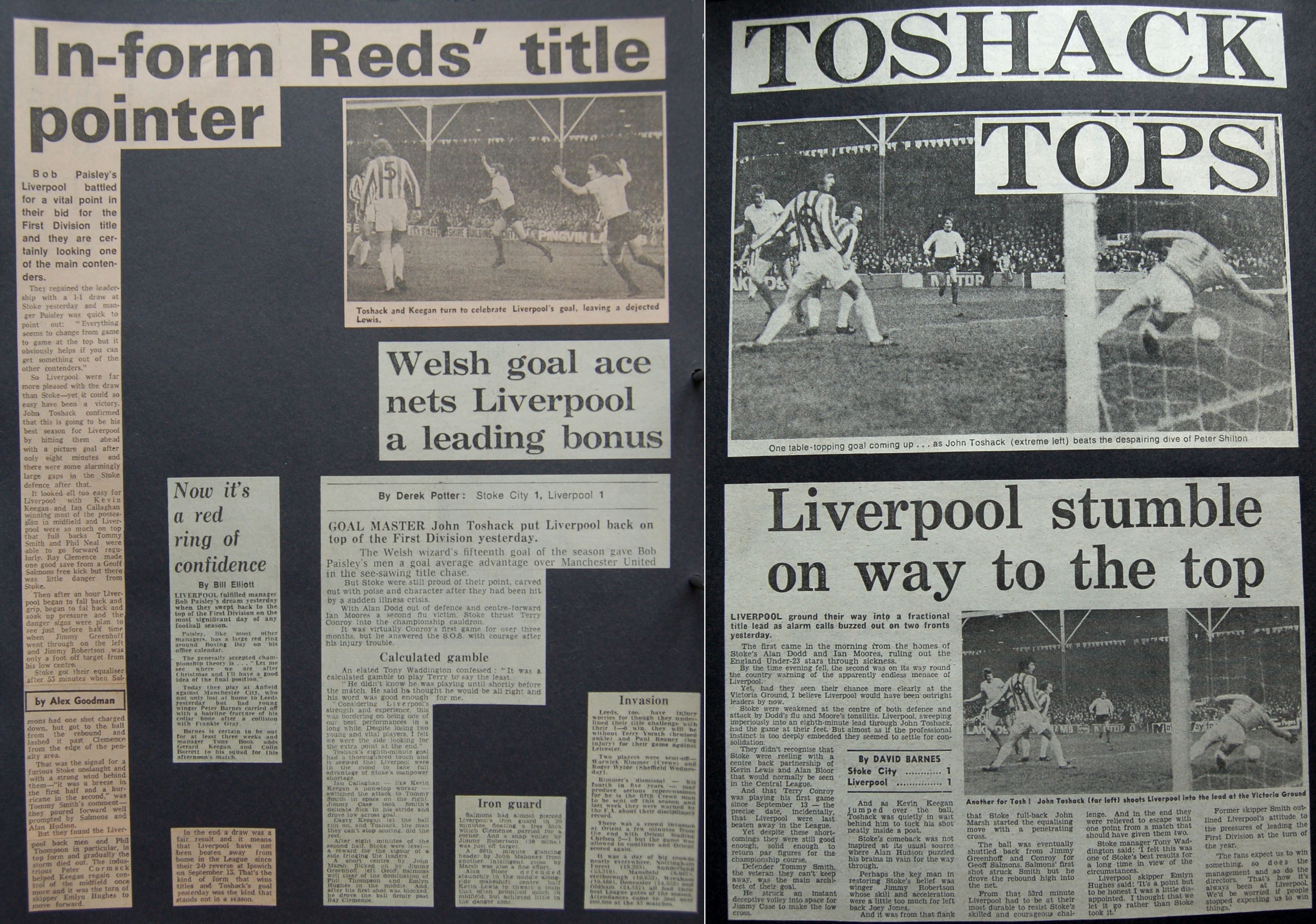 Liverpool career stats for John Toshack - LFChistory - Stats galore for ...