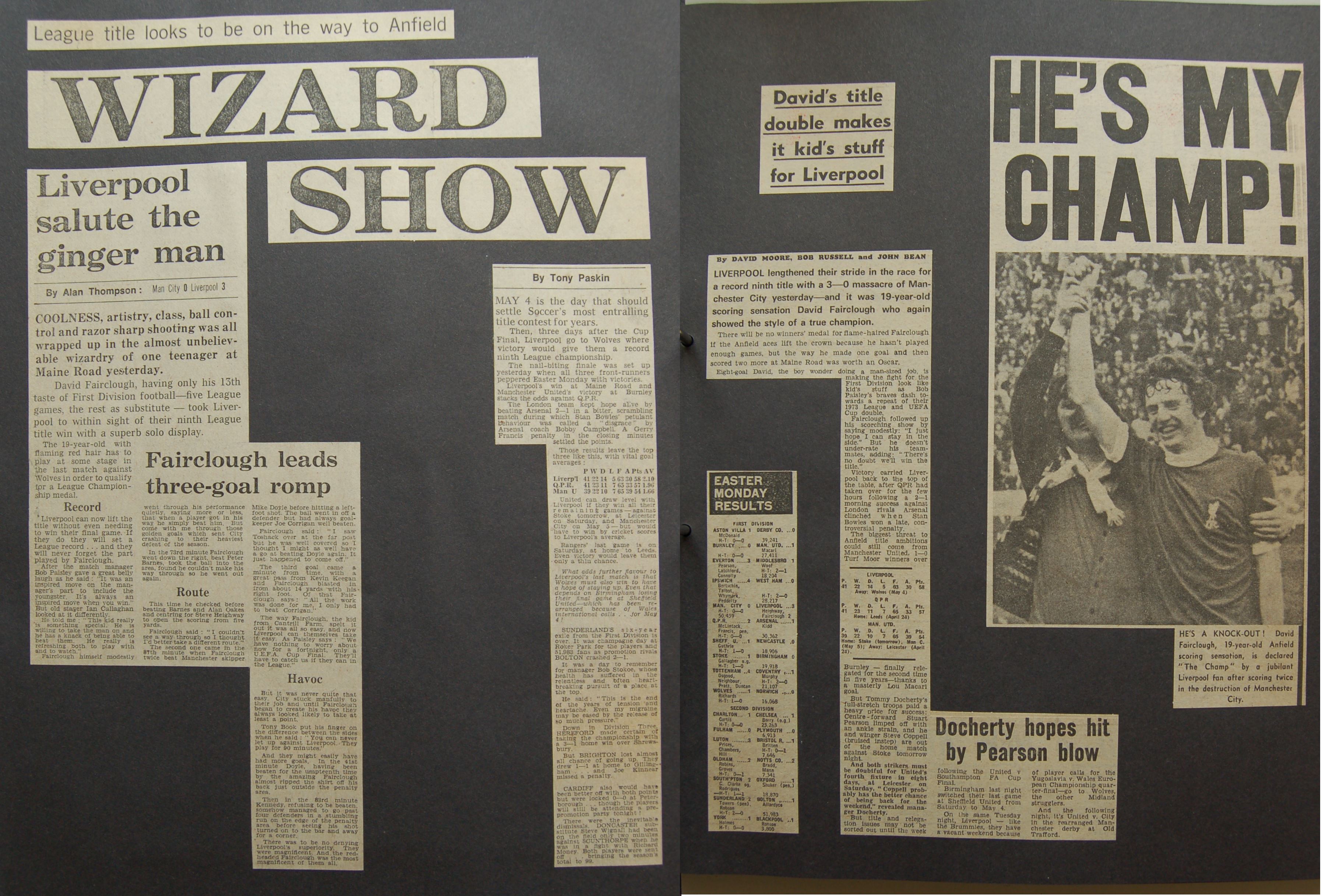 Liverpool career stats for David Fairclough - LFChistory - Stats galore ...