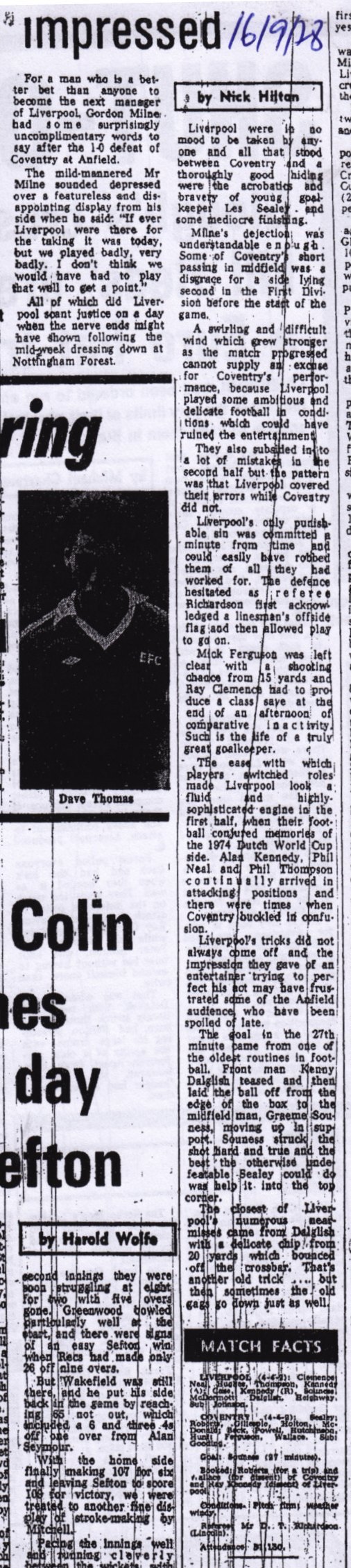 Matchdetails from Liverpool - Coventry City played on Saturday 16 ...