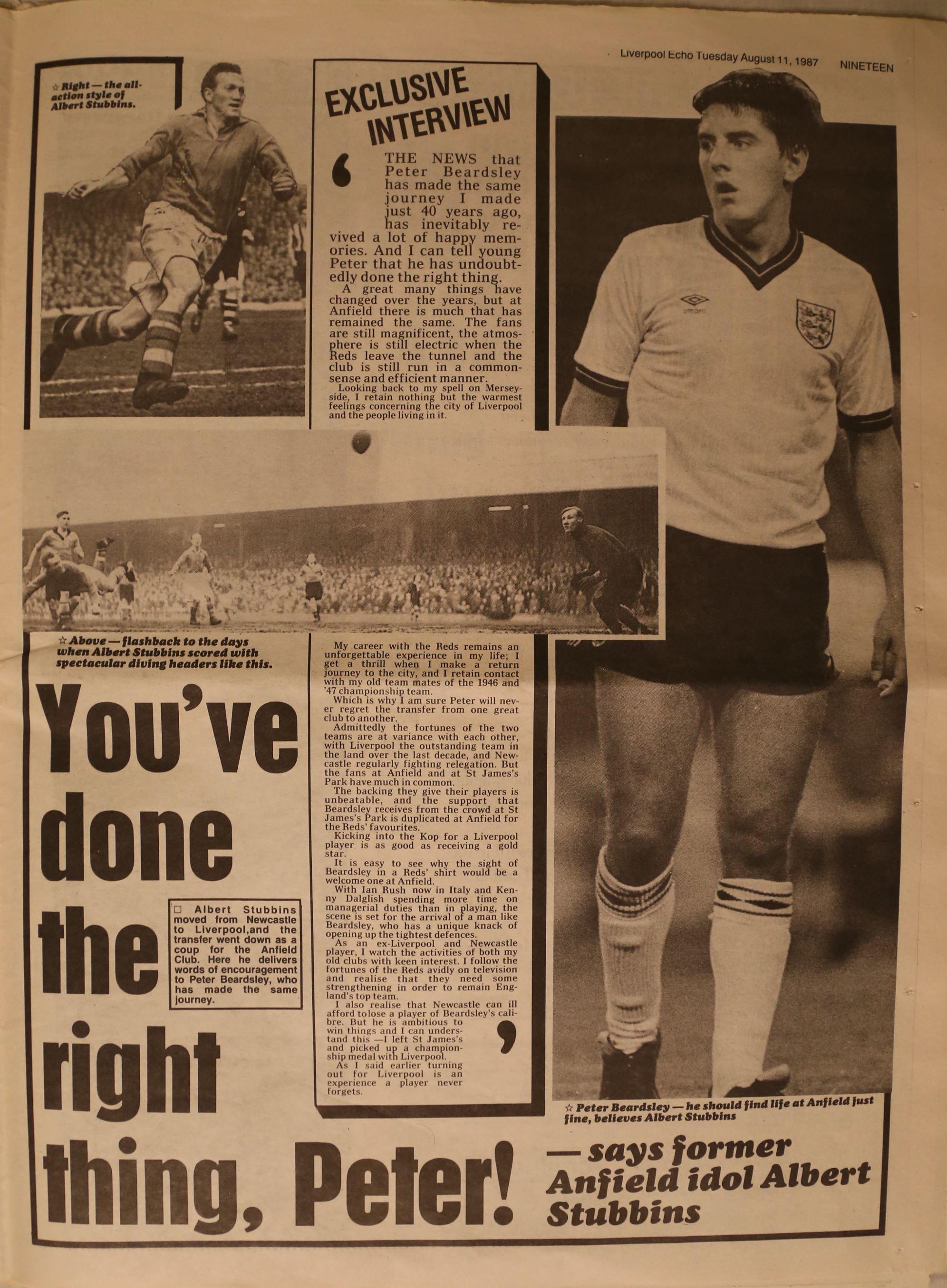 Liverpool career stats for Peter Beardsley - LFChistory - Stats galore for Liverpool FC!