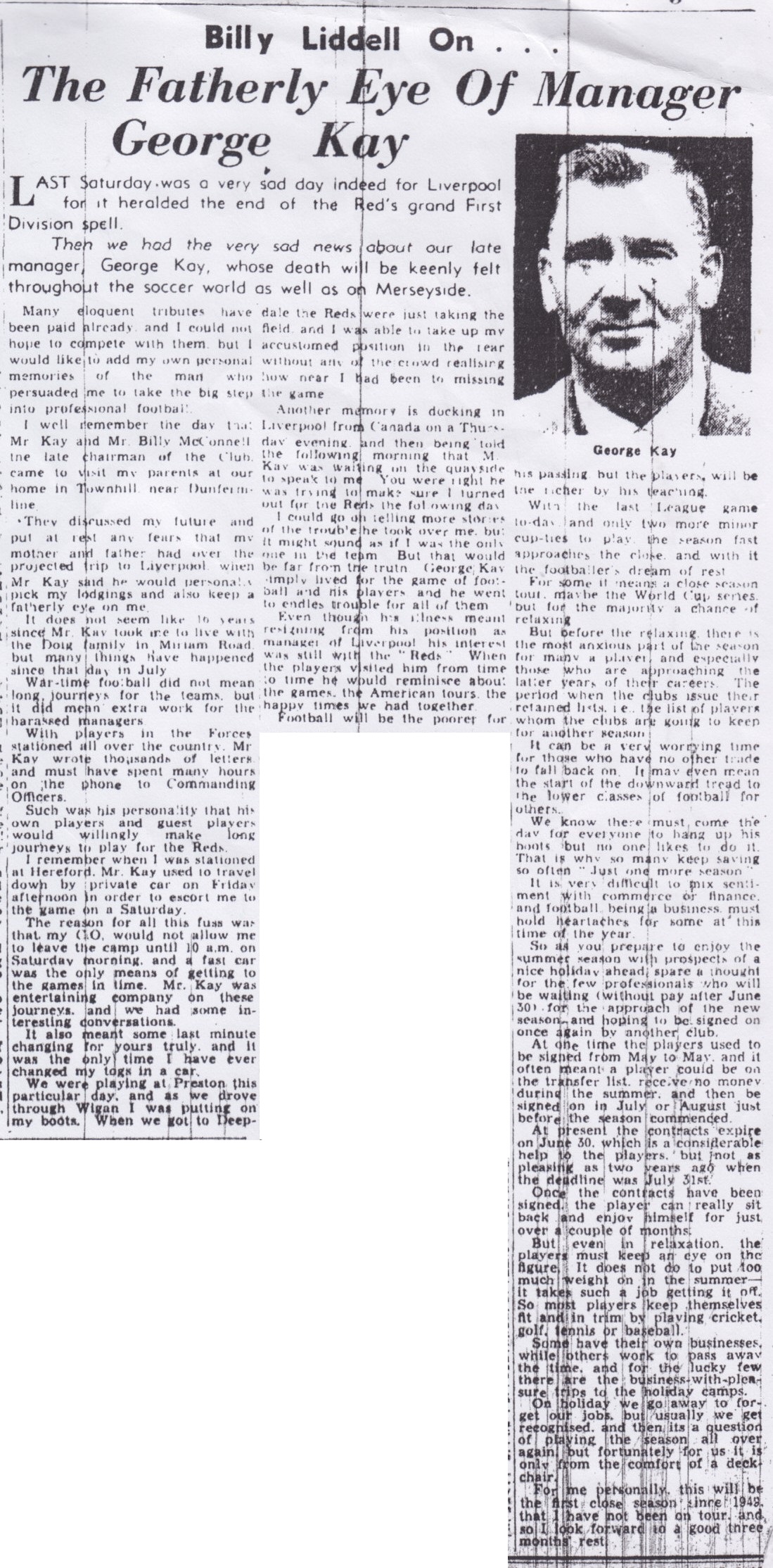 George Kay - LFChistory - Stats galore for Liverpool FC!