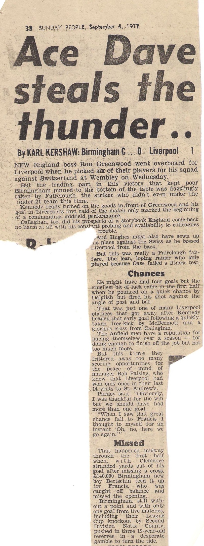 Liverpool career stats for David Fairclough - LFChistory - Stats galore ...