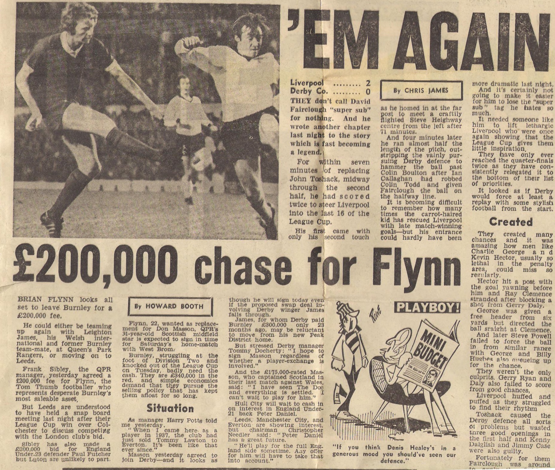 Liverpool career stats for David Fairclough - LFChistory - Stats galore ...