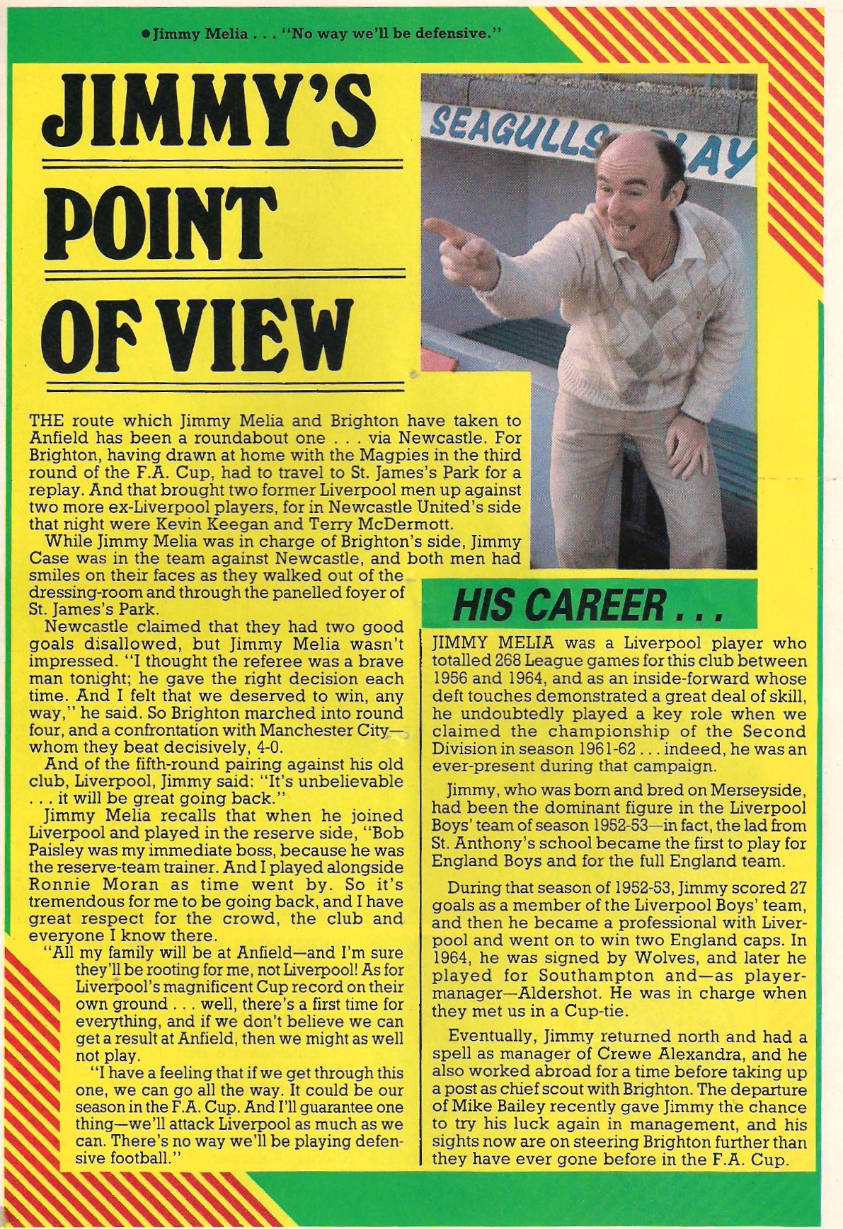 Liverpool career stats for Jimmy Melia - LFChistory - Stats galore for ...