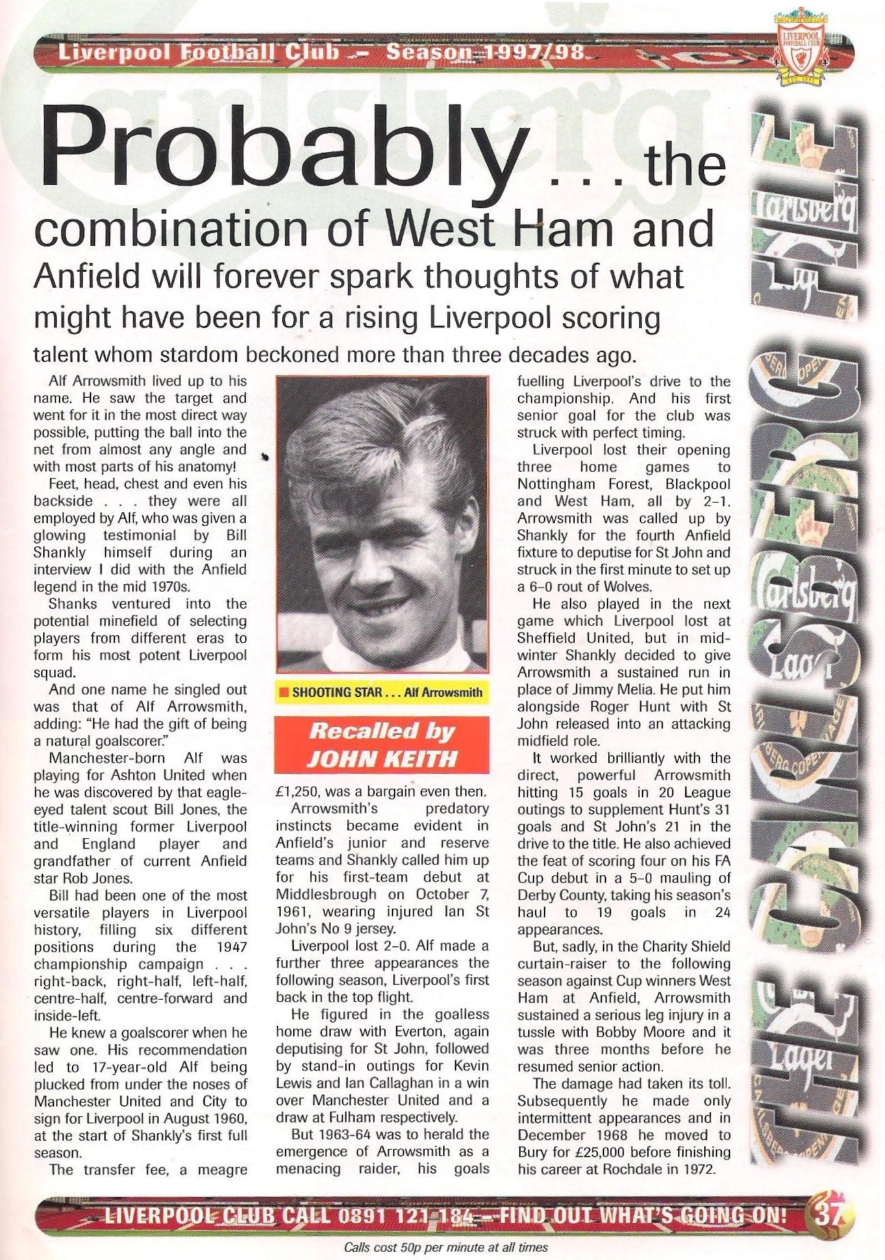 Liverpool career stats for Alf Arrowsmith - LFChistory - Stats galore ...