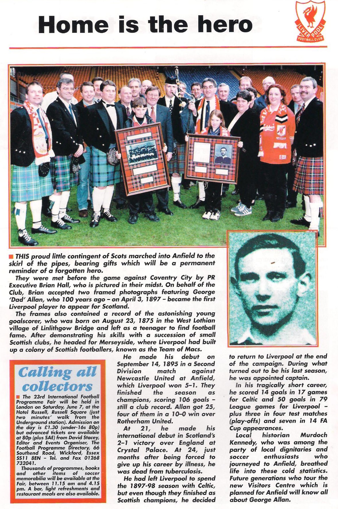 Liverpool career stats for George Allan - LFChistory - Stats galore for ...