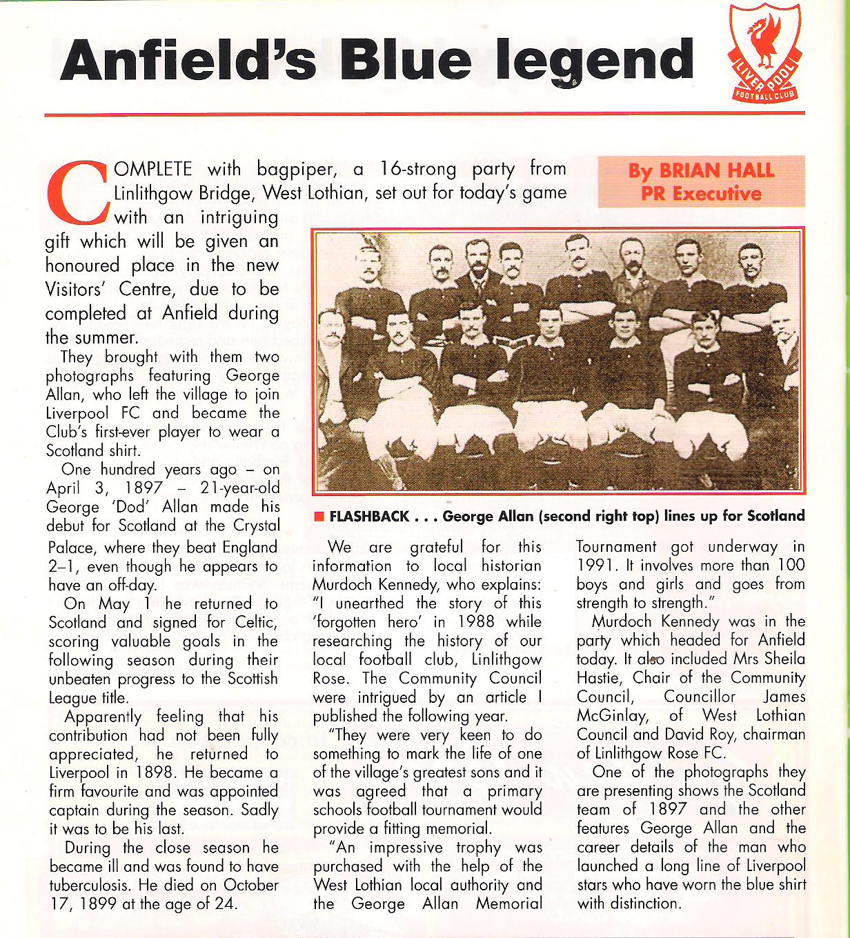 Liverpool career stats for George Allan - LFChistory - Stats galore for ...