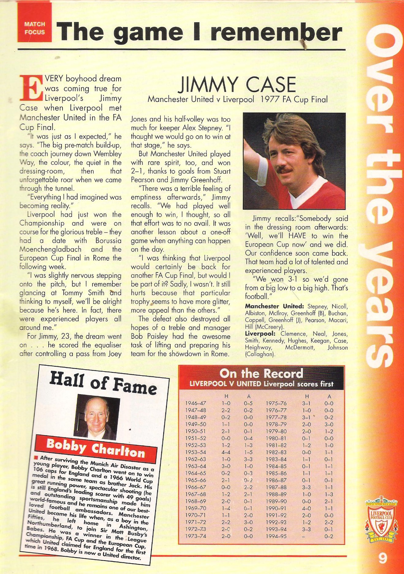 Liverpool career stats for Jimmy Case - LFChistory - Stats galore for ...