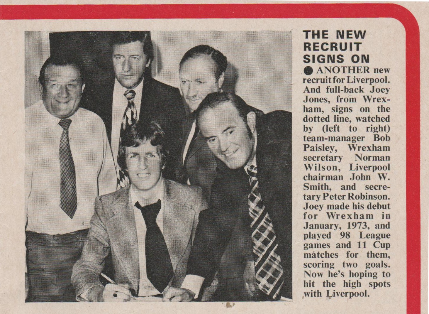 Liverpool career stats for Joey Jones - LFChistory - Stats galore for ...