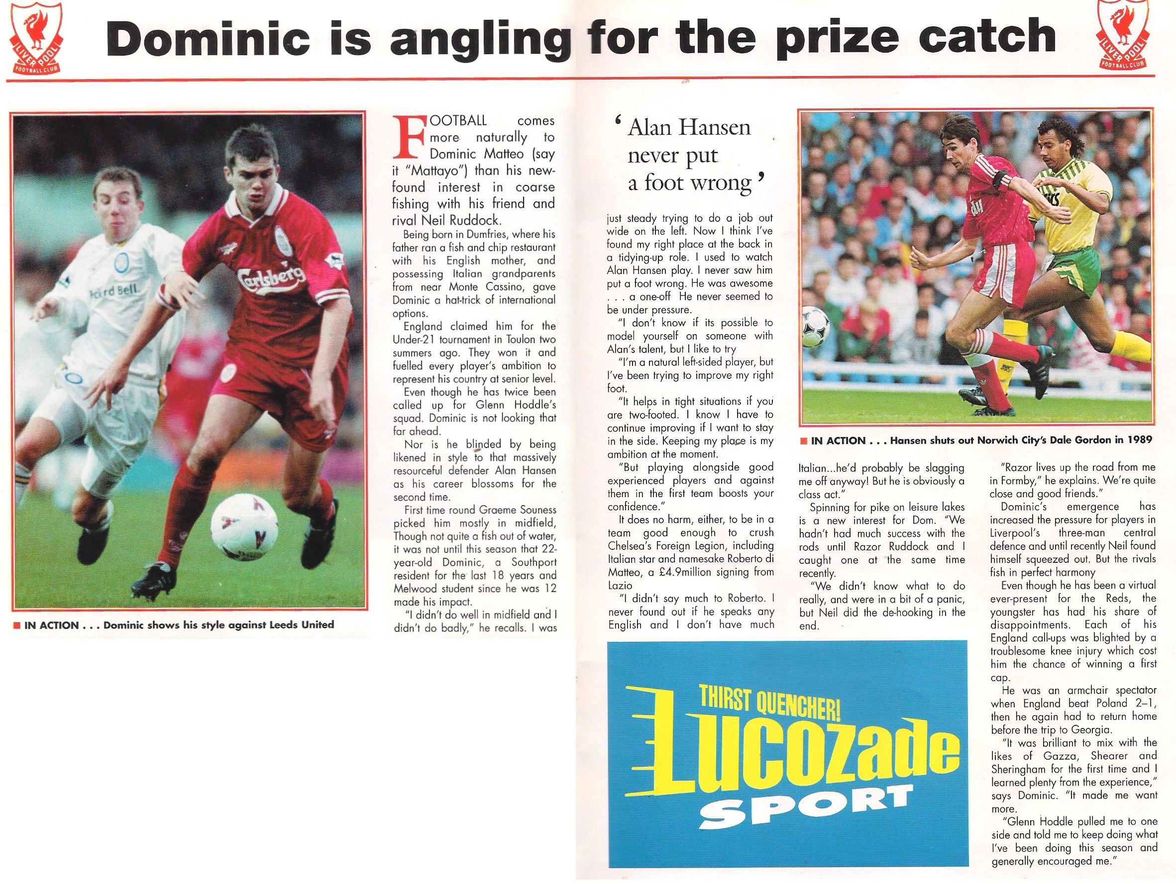 Liverpool career stats for Dominic Matteo - LFChistory - Stats galore ...