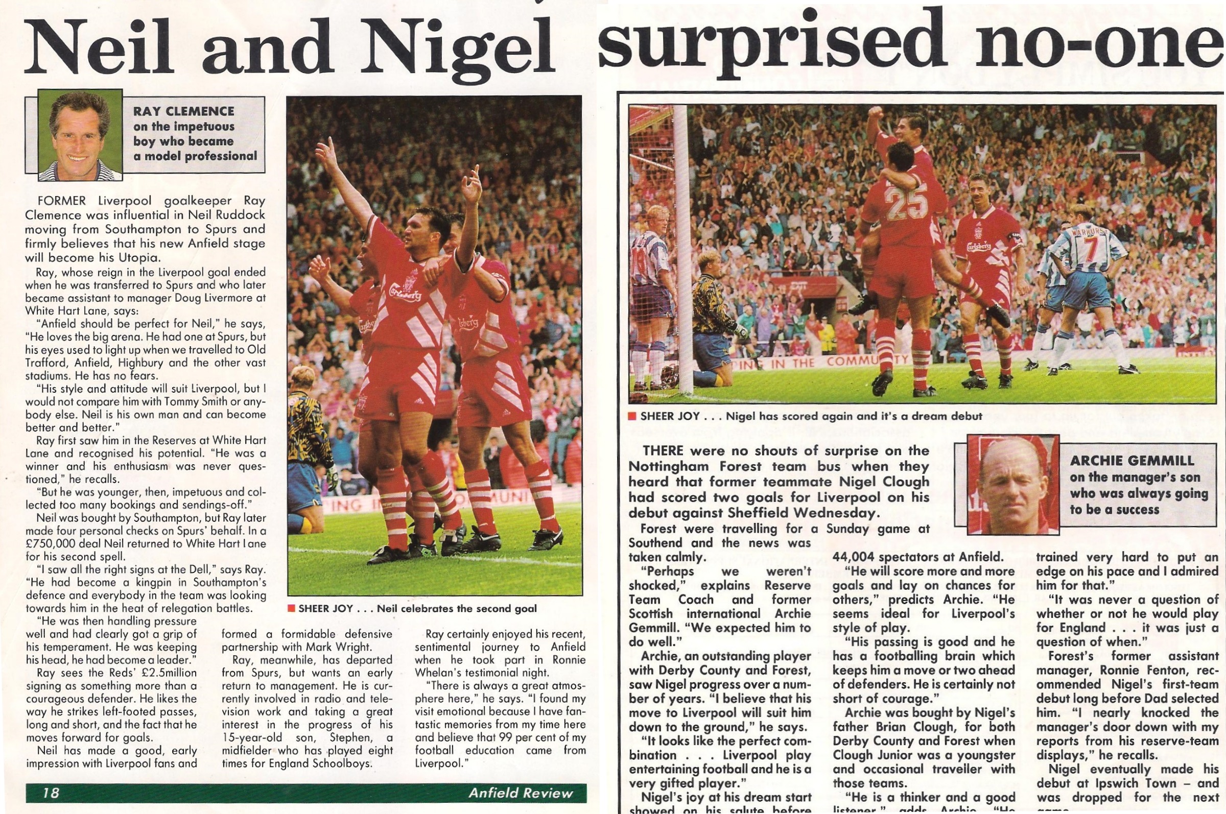 Liverpool career stats for Neil Ruddock - LFChistory - Stats galore for ...