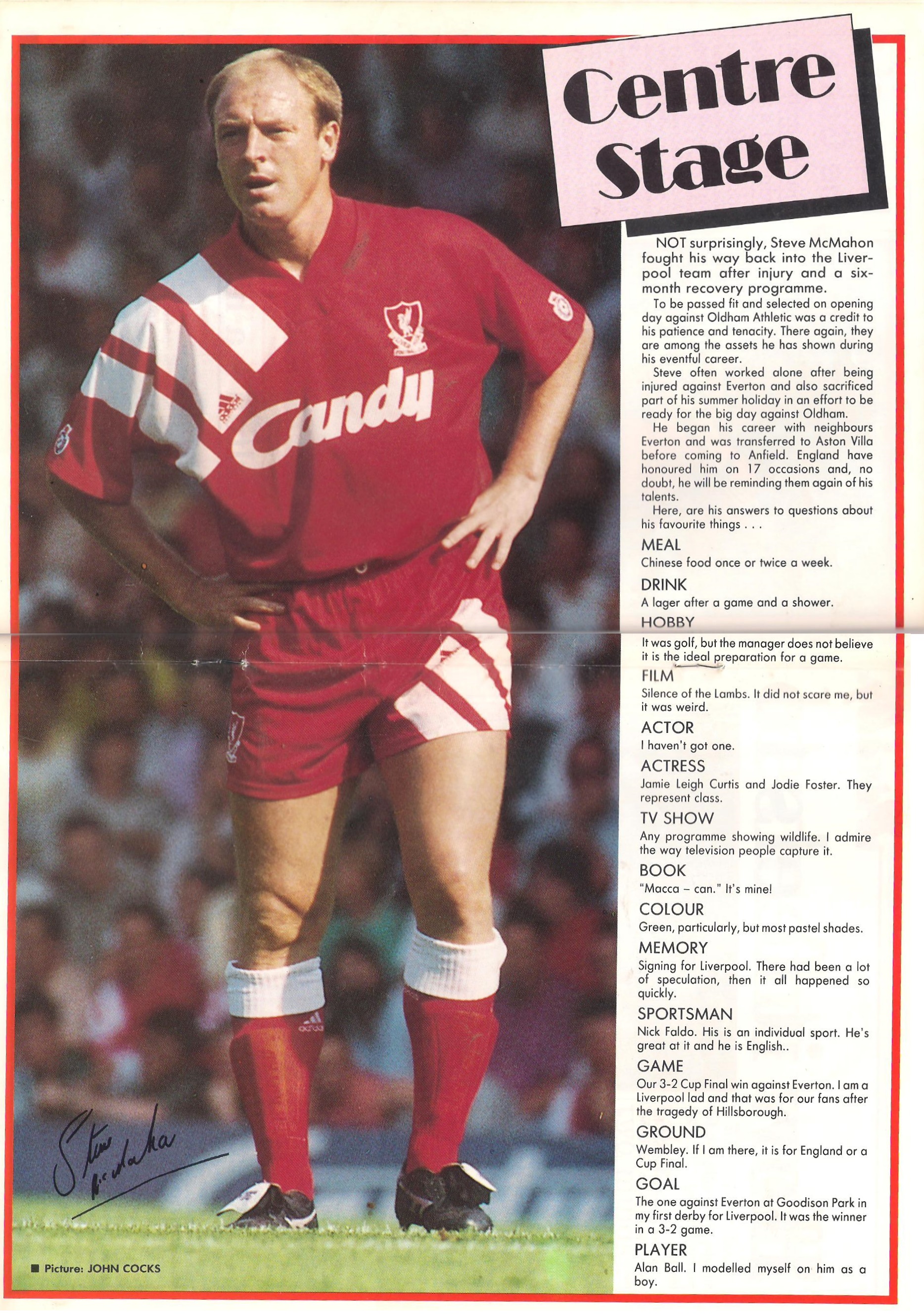 Liverpool career stats for Steve McMahon - LFChistory - Stats galore ...