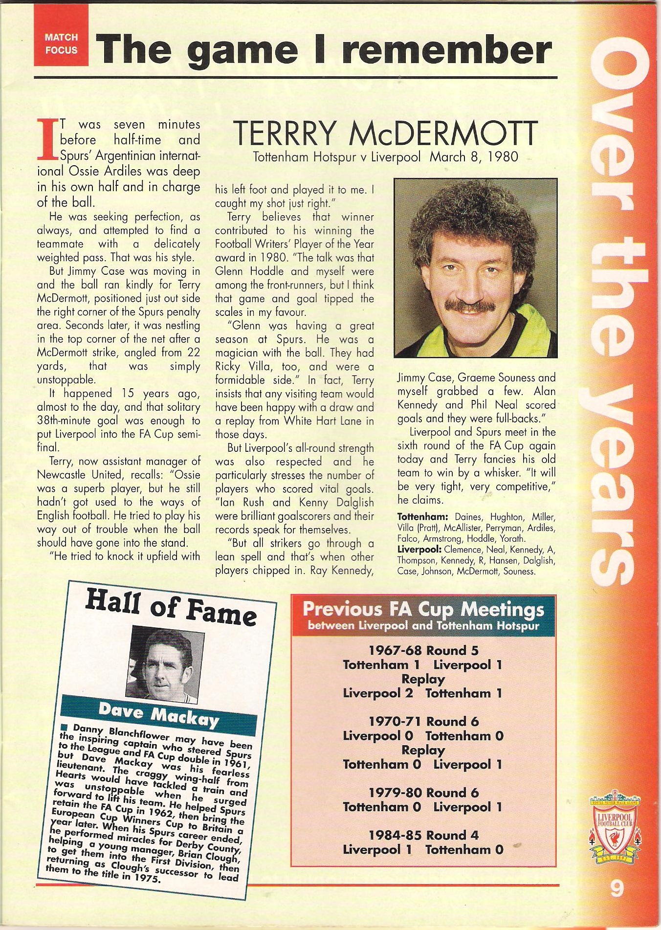 Liverpool career stats for Terry McDermott - LFChistory - Stats galore ...