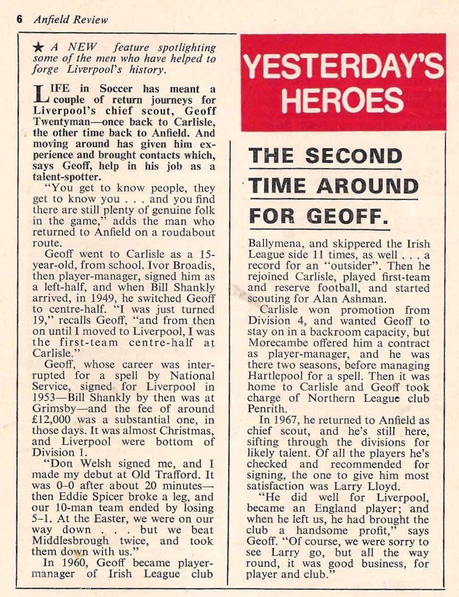 Liverpool career stats for Larry Lloyd - LFChistory - Stats galore for ...