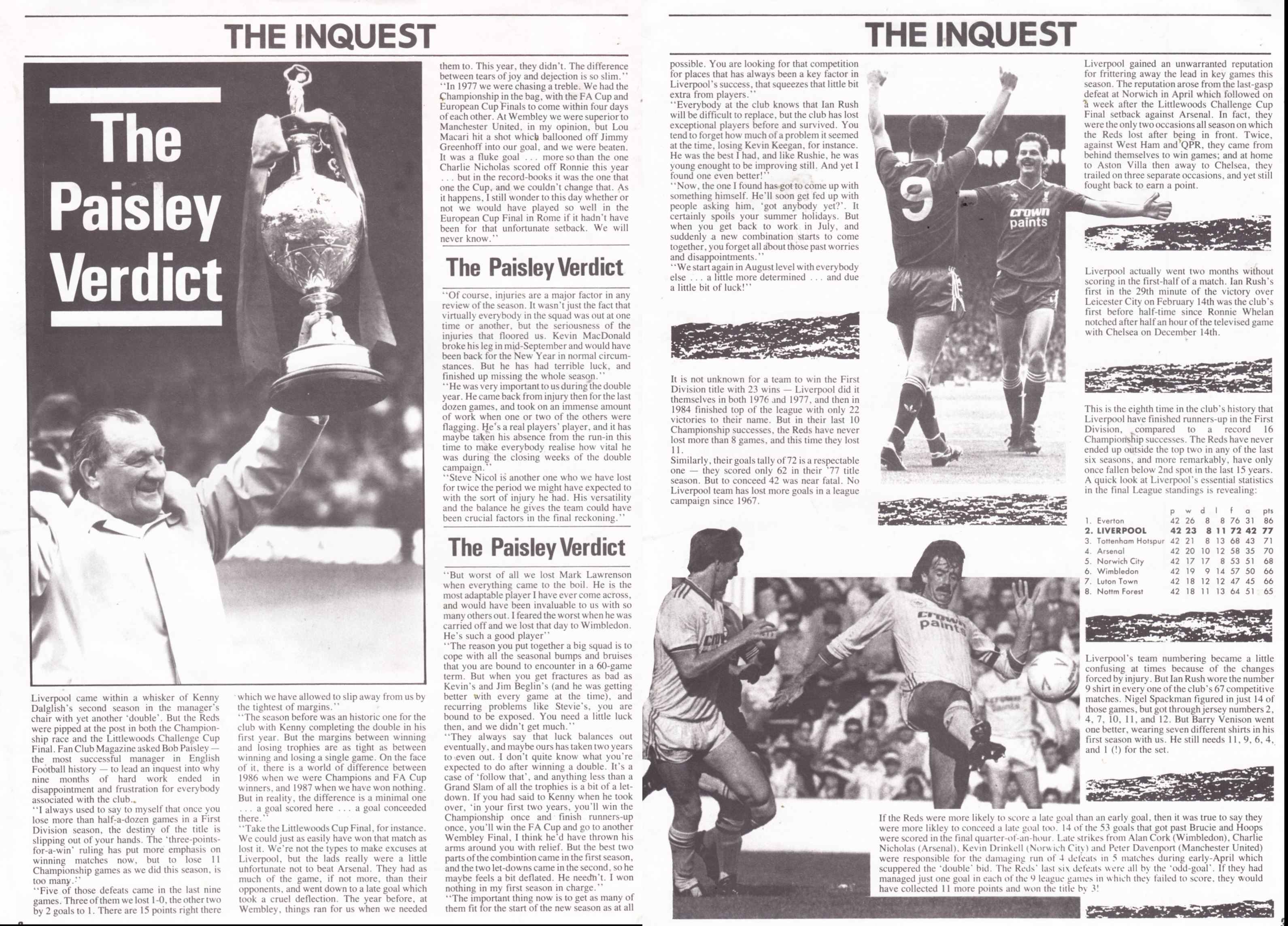 Bob Paisley - LFChistory - Stats galore for Liverpool FC!