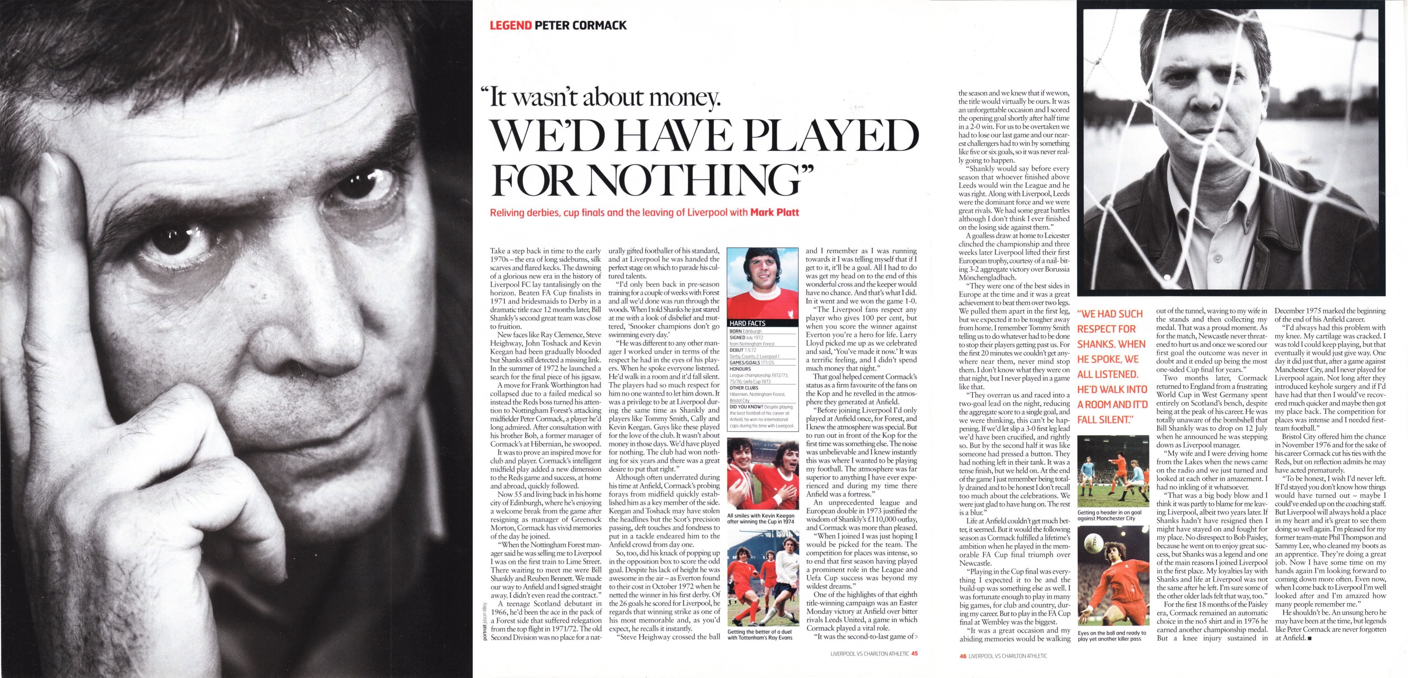 Liverpool career stats for Peter Cormack - LFChistory - Stats galore ...