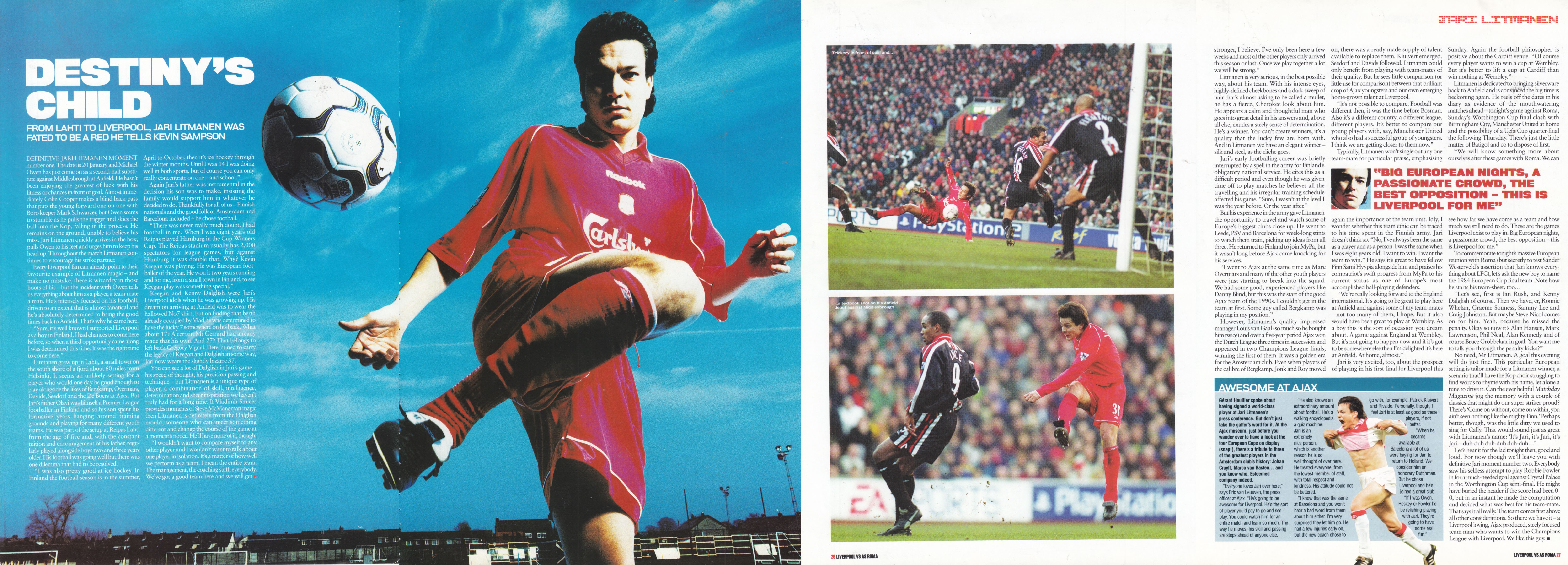Liverpool career stats for Jari Litmanen - LFChistory - Stats galore ...