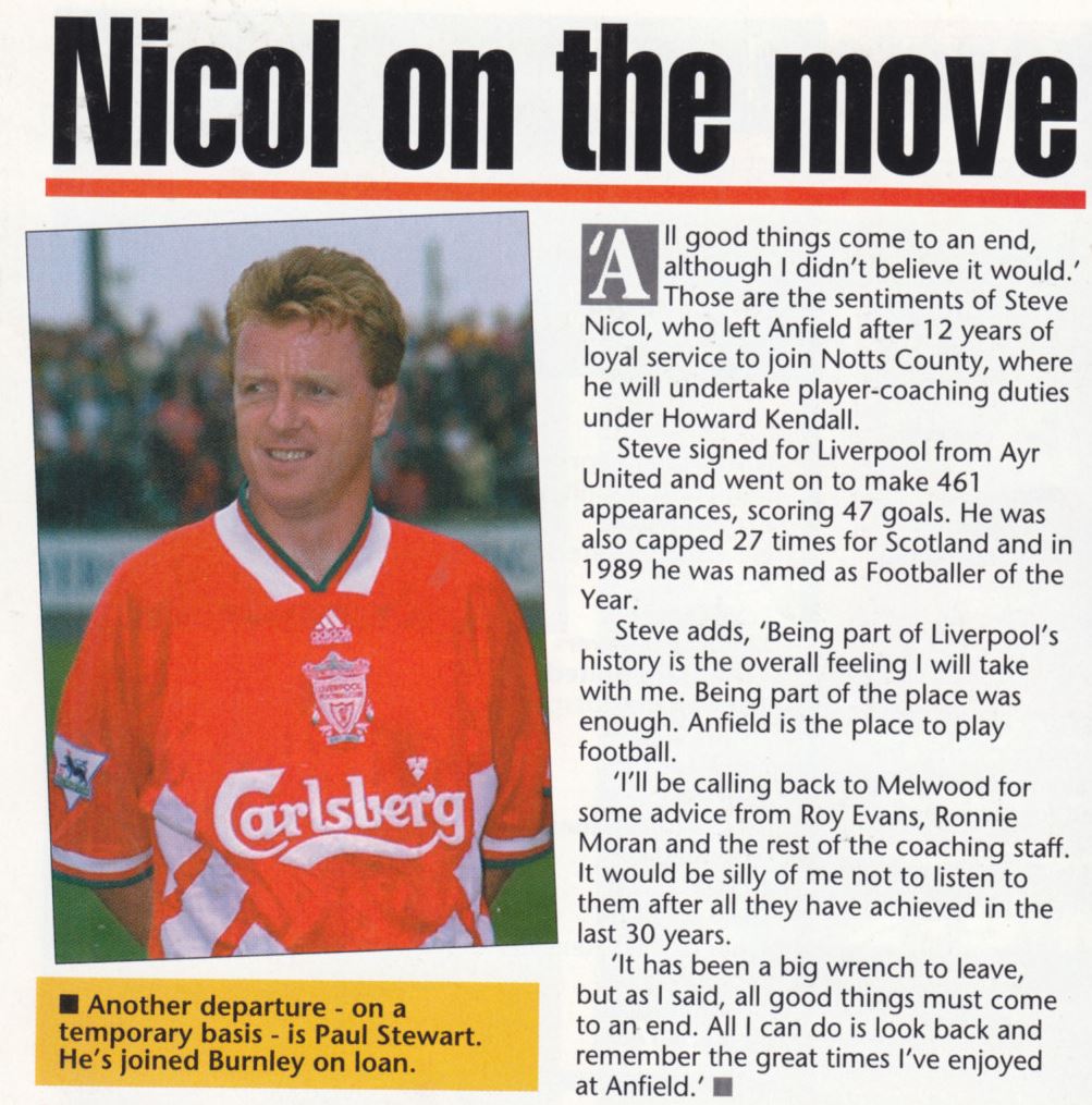 Liverpool career stats for Steve Nicol - LFChistory - Stats galore for ...