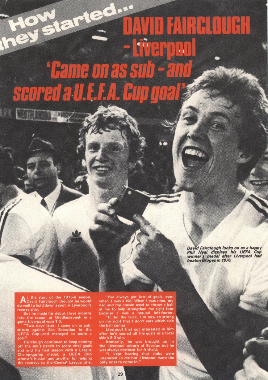 Liverpool career stats for David Fairclough - LFChistory - Stats galore ...