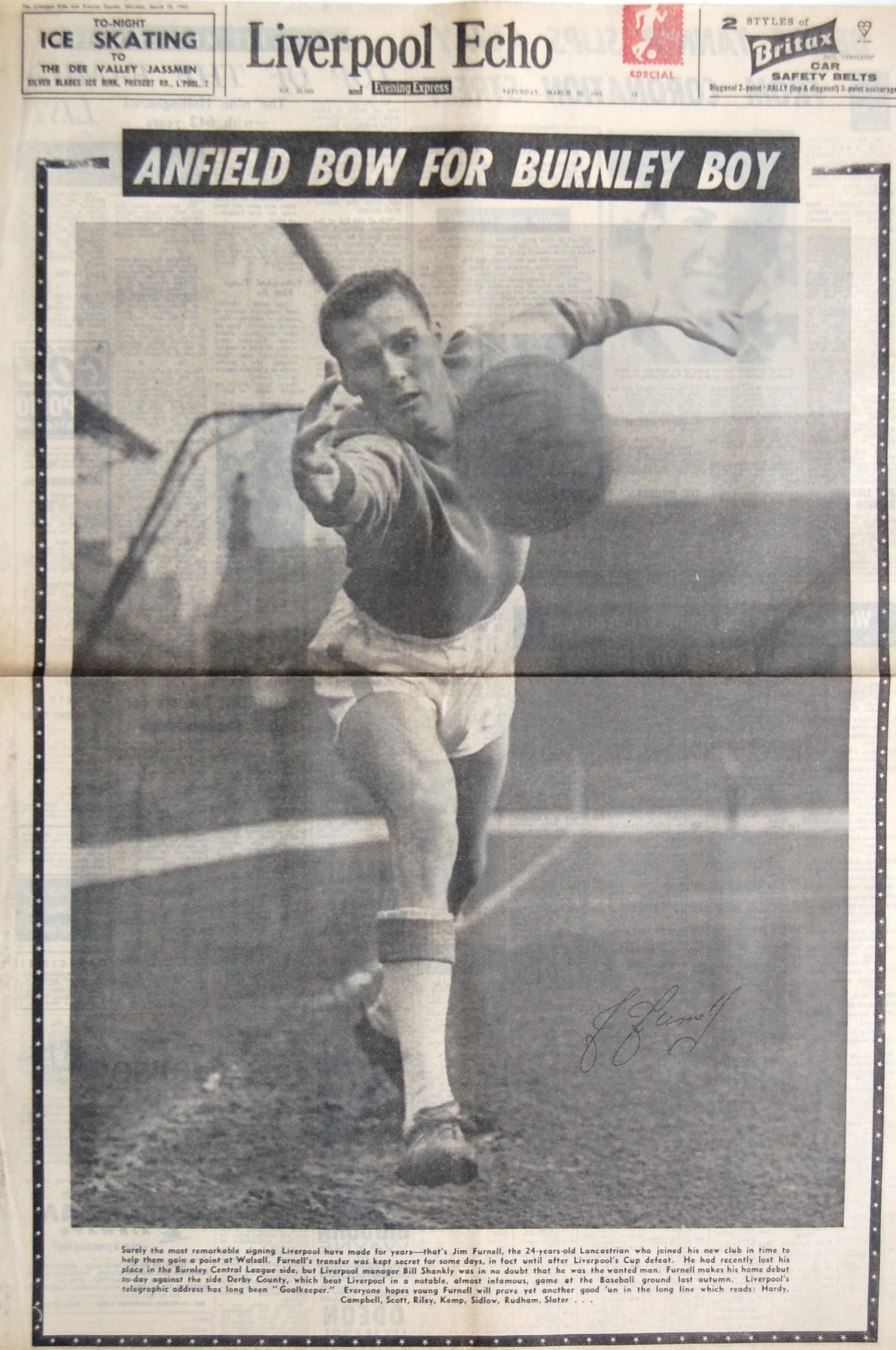 Liverpool career stats for Jim Furnell - LFChistory - Stats galore for ...