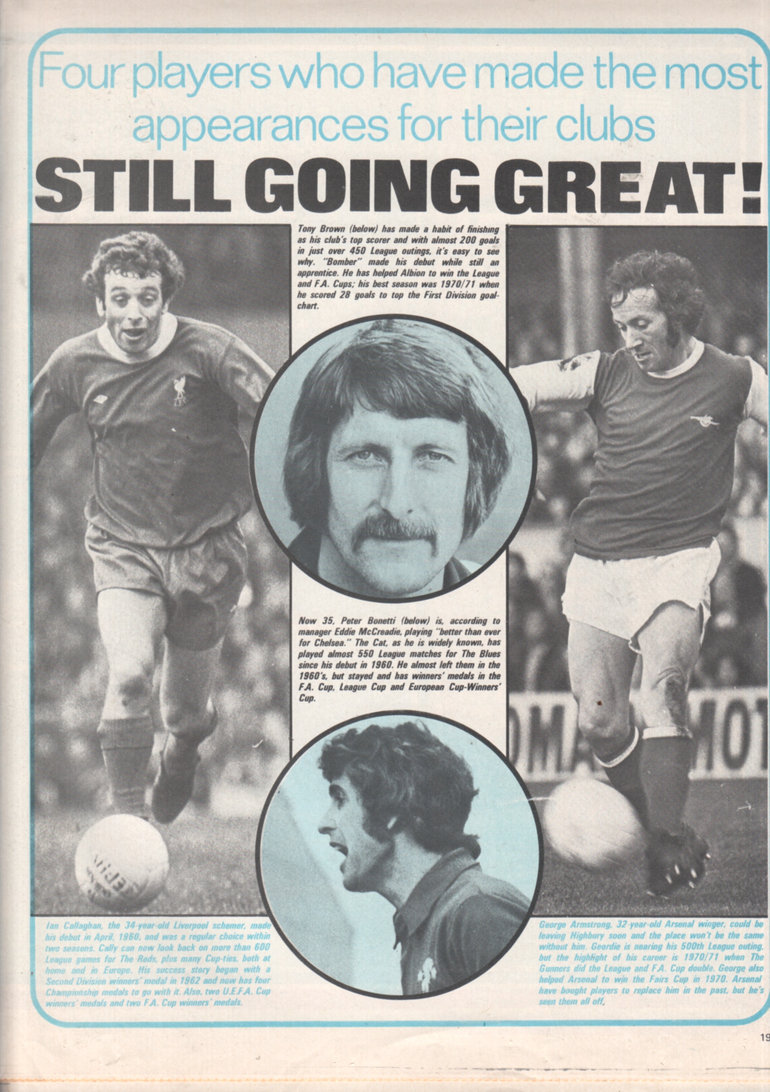 Liverpool career stats for Ian Callaghan - LFChistory - Stats galore ...