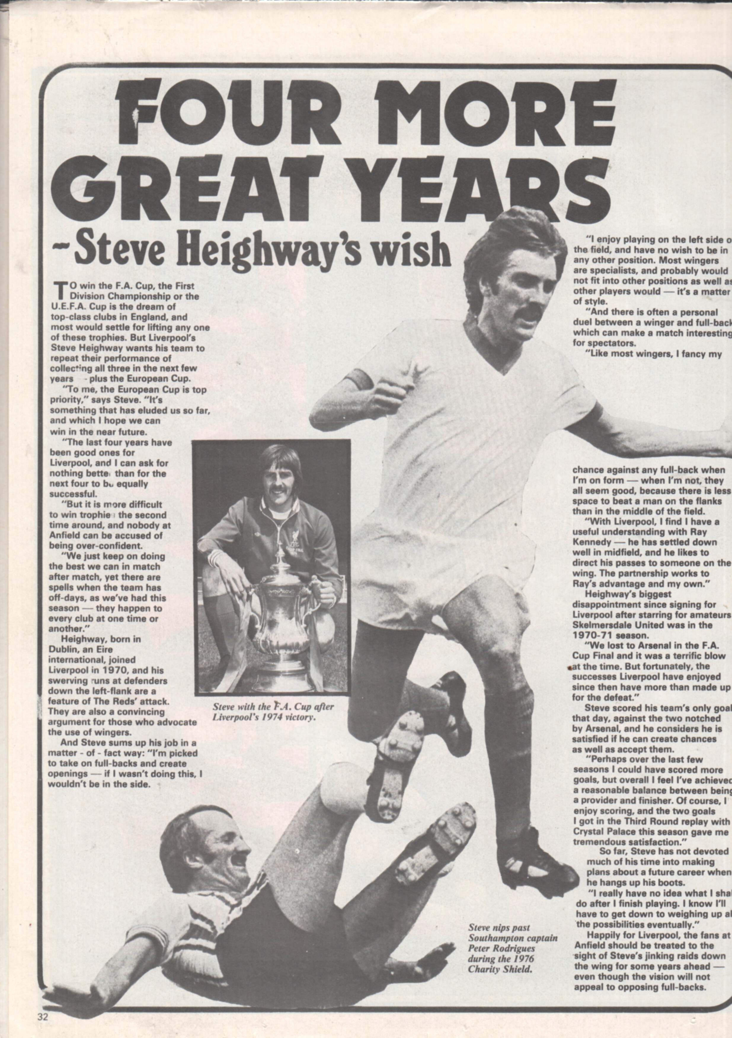 Liverpool career stats for Steve Heighway - LFChistory - Stats galore ...