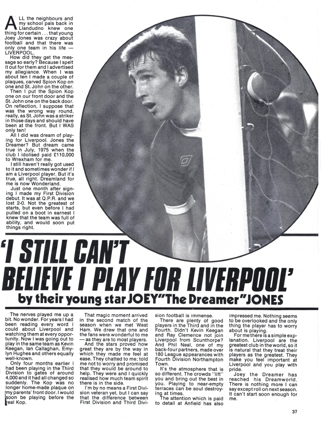 Liverpool career stats for Joey Jones - LFChistory - Stats galore for ...