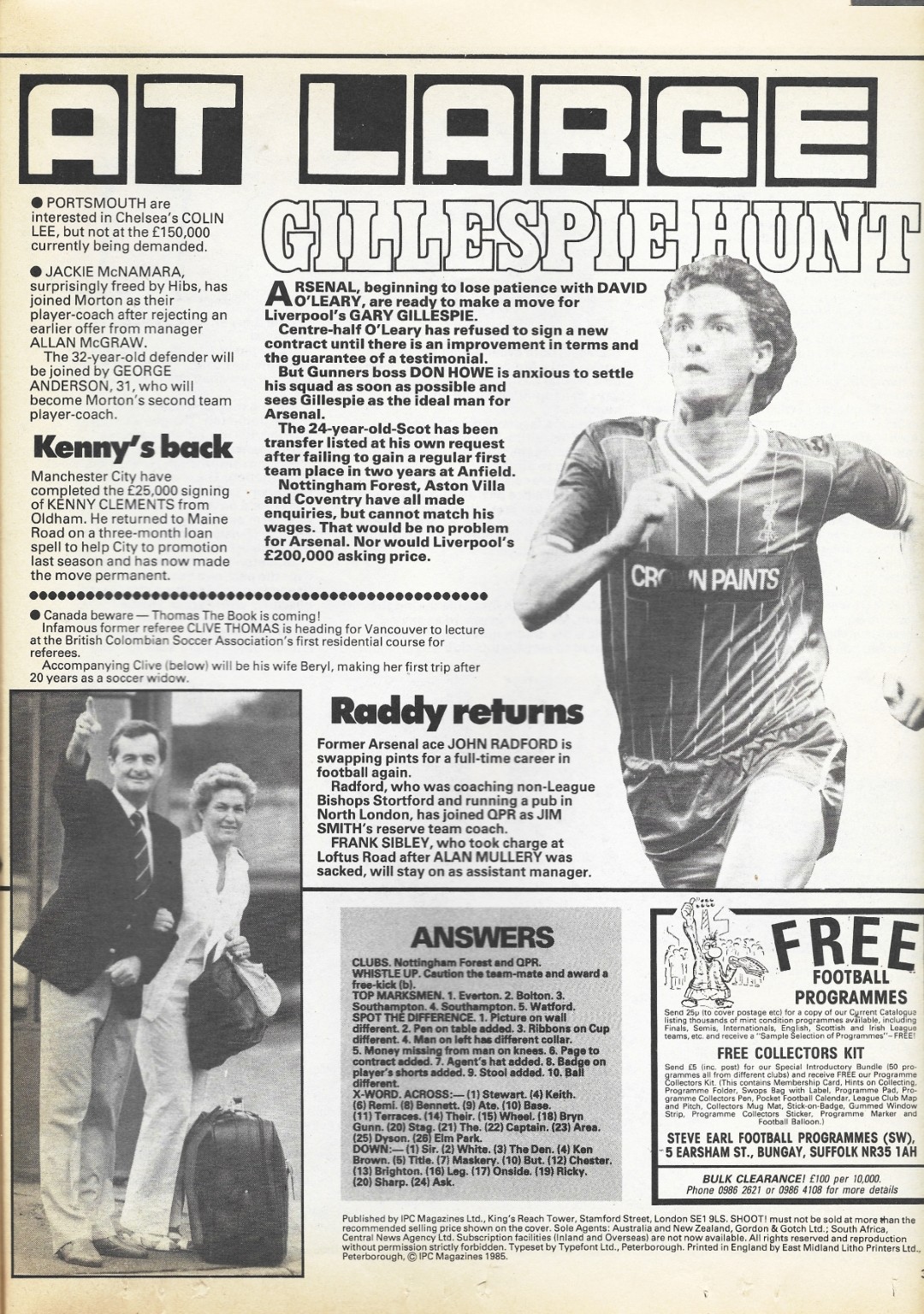 Liverpool career stats for Gary Gillespie - LFChistory - Stats galore ...