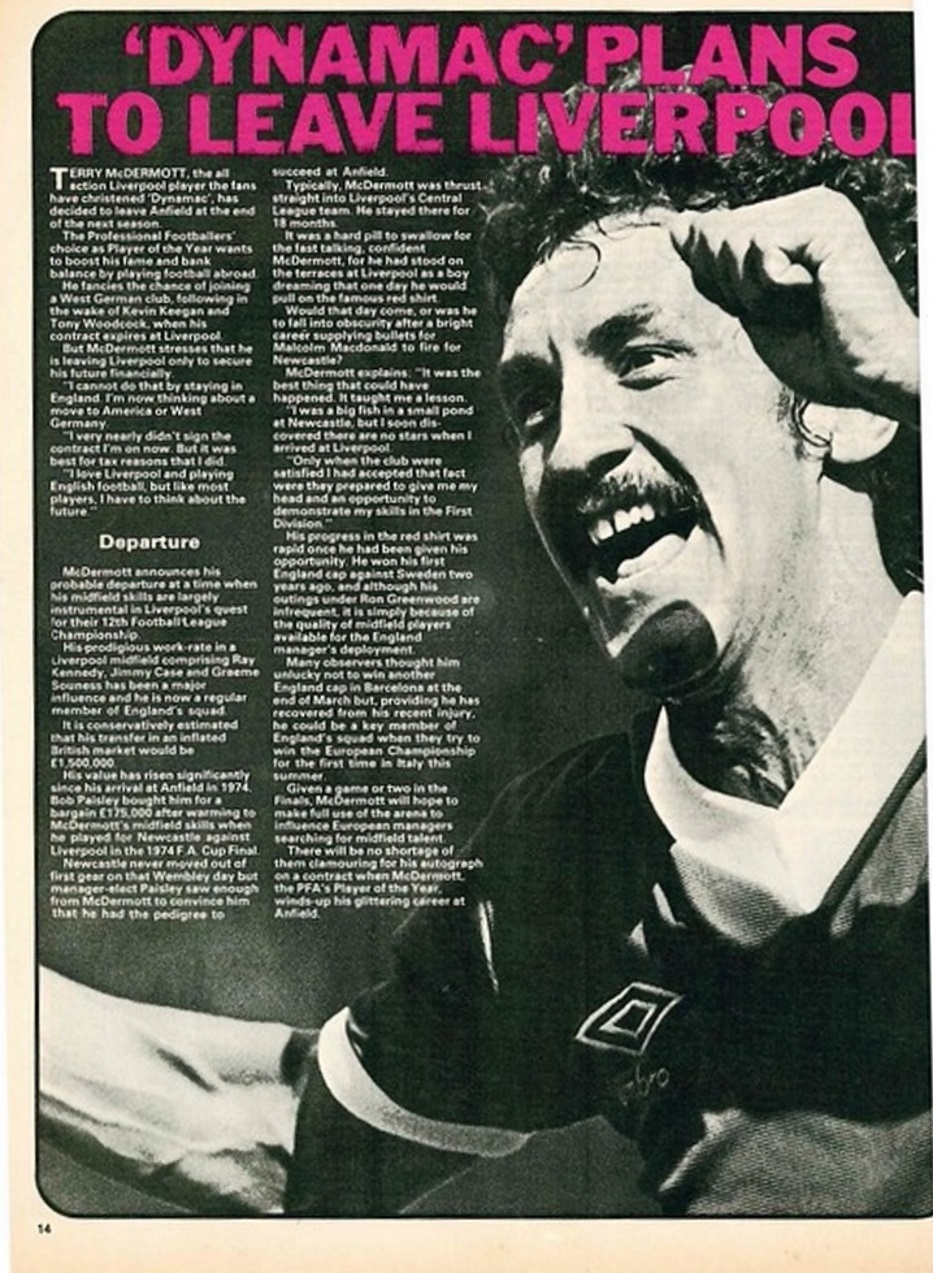 Liverpool career stats for Terry McDermott - LFChistory - Stats galore ...