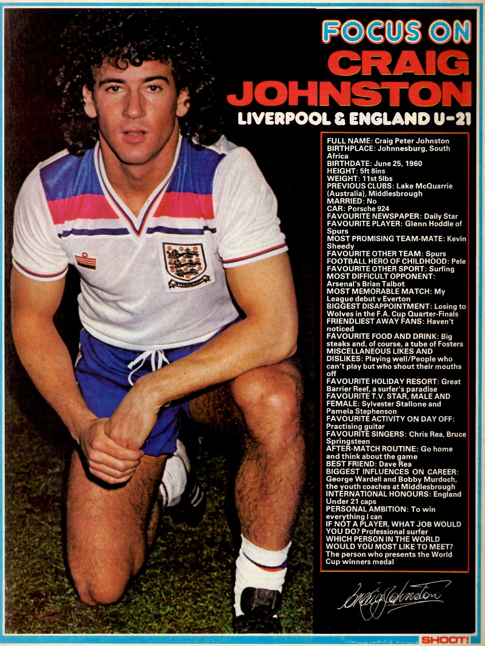 Liverpool career stats for Craig Johnston - LFChistory - Stats galore ...