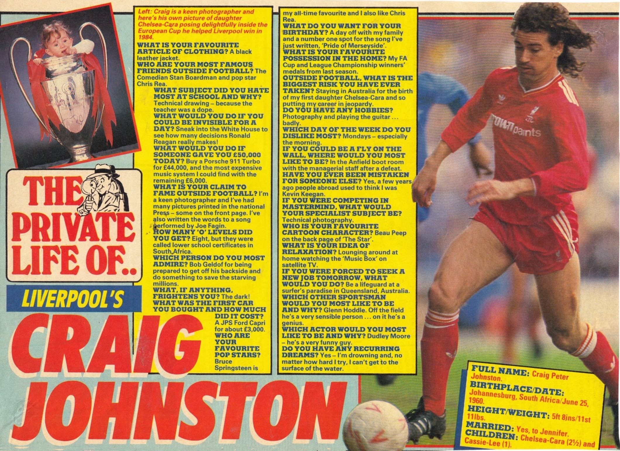 Liverpool career stats for Craig Johnston - LFChistory - Stats galore ...