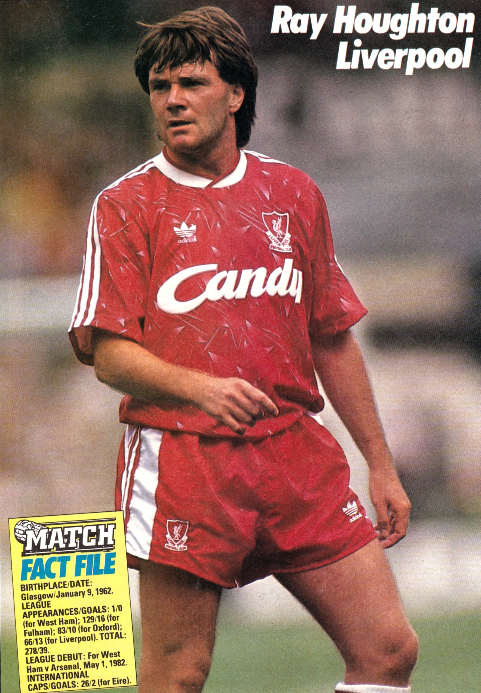 Liverpool career stats for Ray Houghton - LFChistory - Stats galore for ...