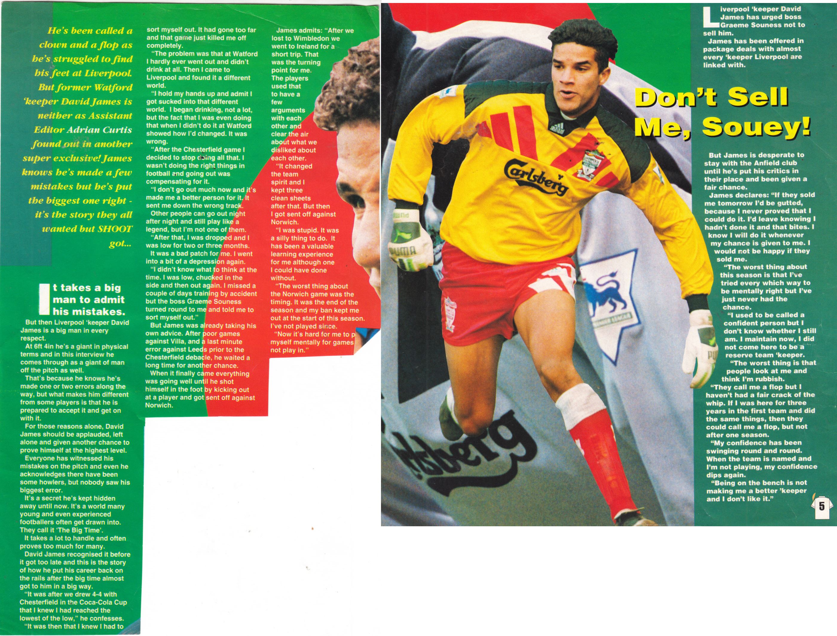 Liverpool career stats for David James - LFChistory - Stats galore for ...