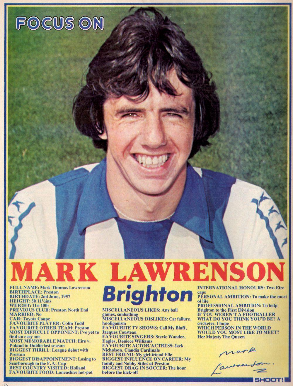 Liverpool career stats for Mark Lawrenson - LFChistory - Stats galore ...