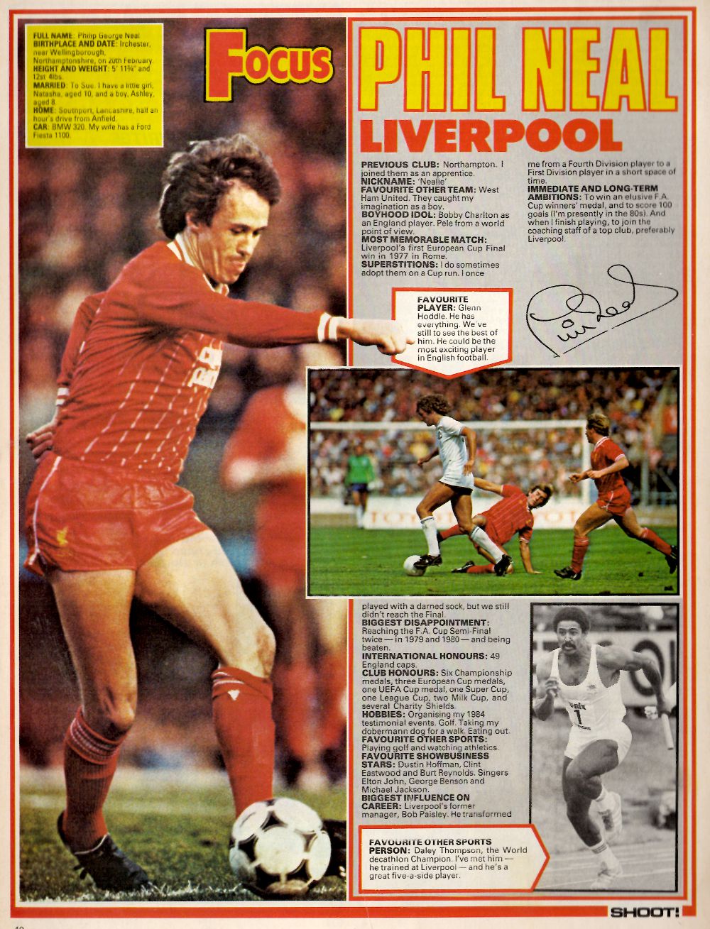 Liverpool career stats for Phil Neal - LFChistory - Stats galore for ...