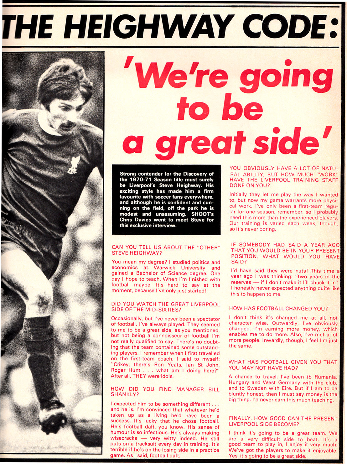Liverpool career stats for Steve Heighway - LFChistory - Stats galore ...