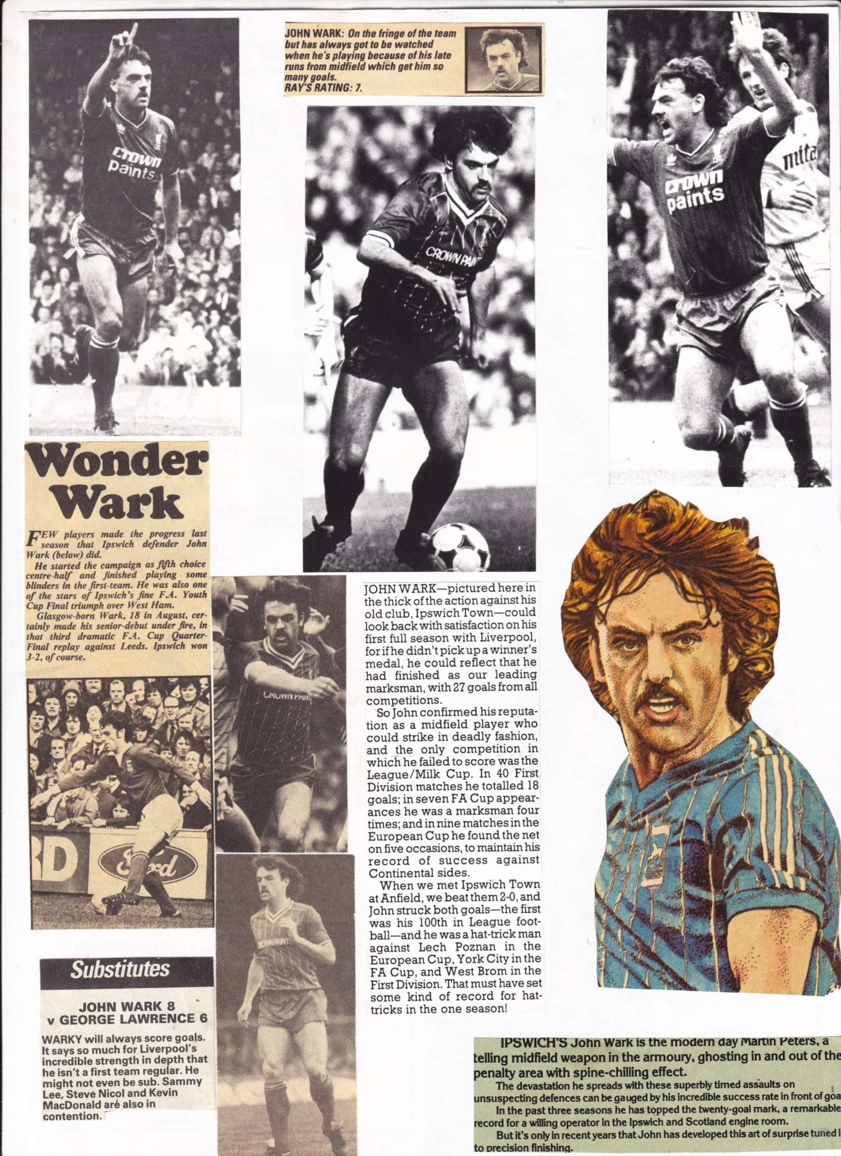 Liverpool career stats for John Wark - LFChistory - Stats galore for ...