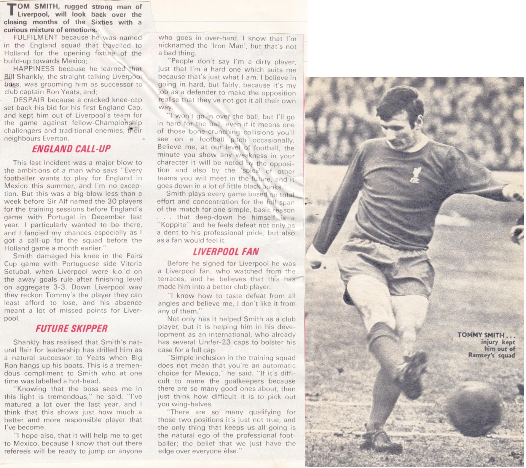 Liverpool career stats for Tommy Smith - LFChistory - Stats galore for ...