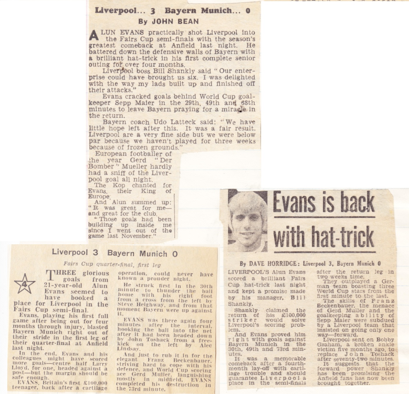 Liverpool career stats for Alun Evans - LFChistory - Stats galore for ...