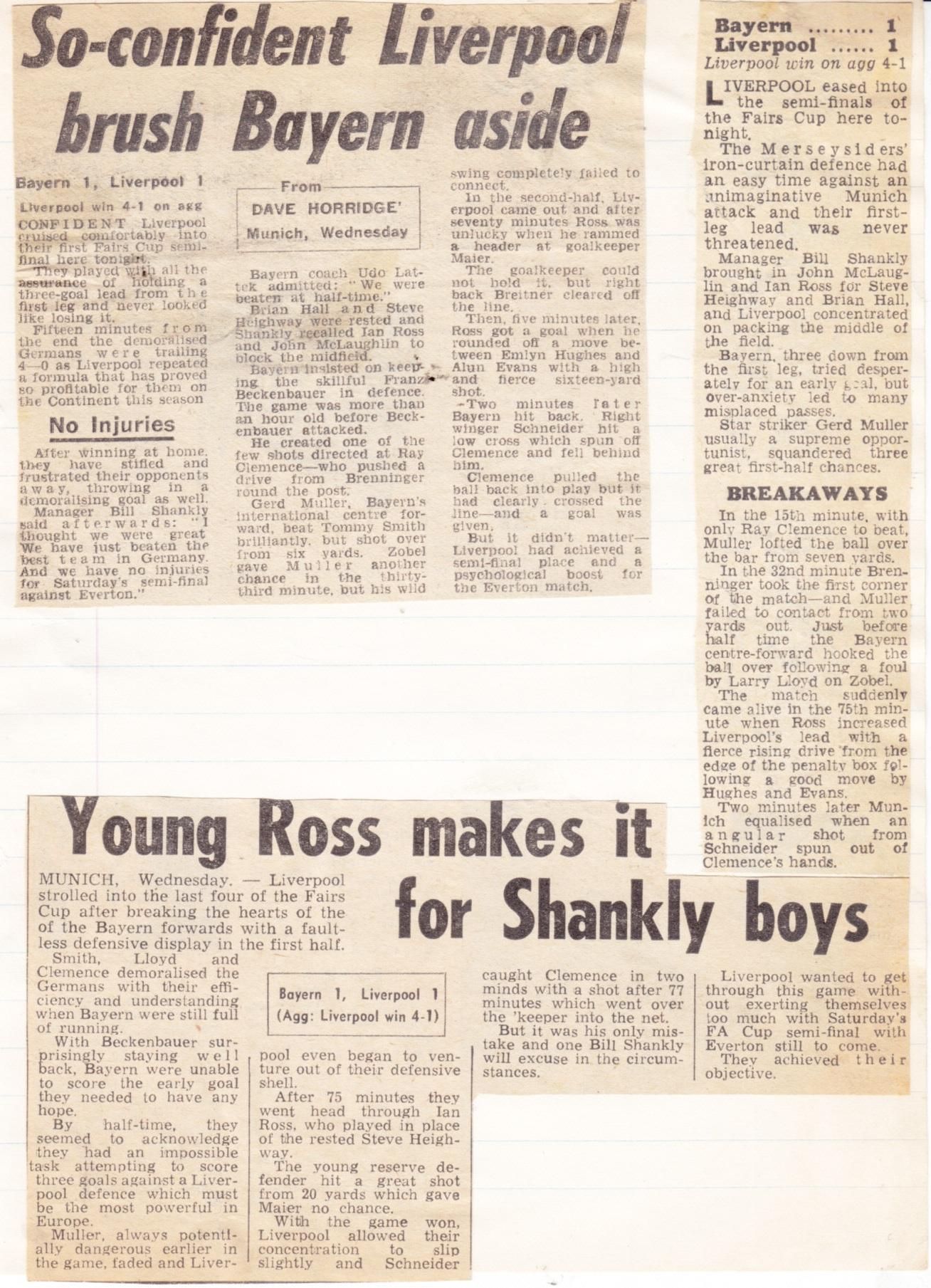 Liverpool career stats for Ian Ross - LFChistory - Stats galore for ...